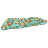 Jordan Manufacturing 44" x 18" Tory McCaw Aqua Floral Rectangular ...