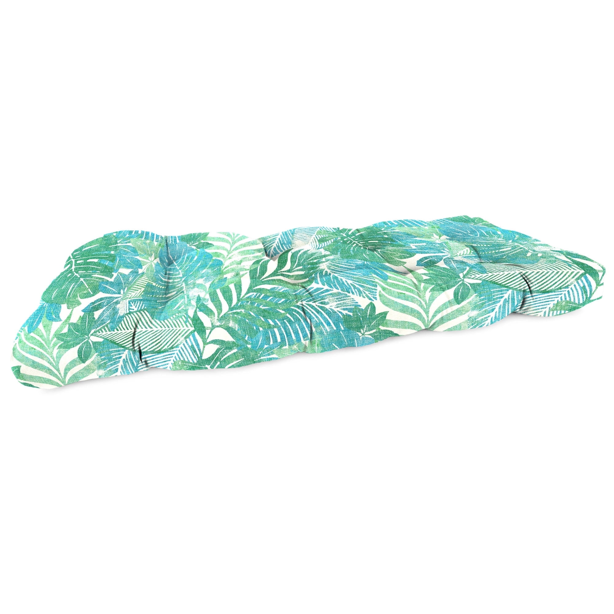 Jordan Manufacturing 44" x 18" Wesley Bayou Green Leaves Rectangular ...