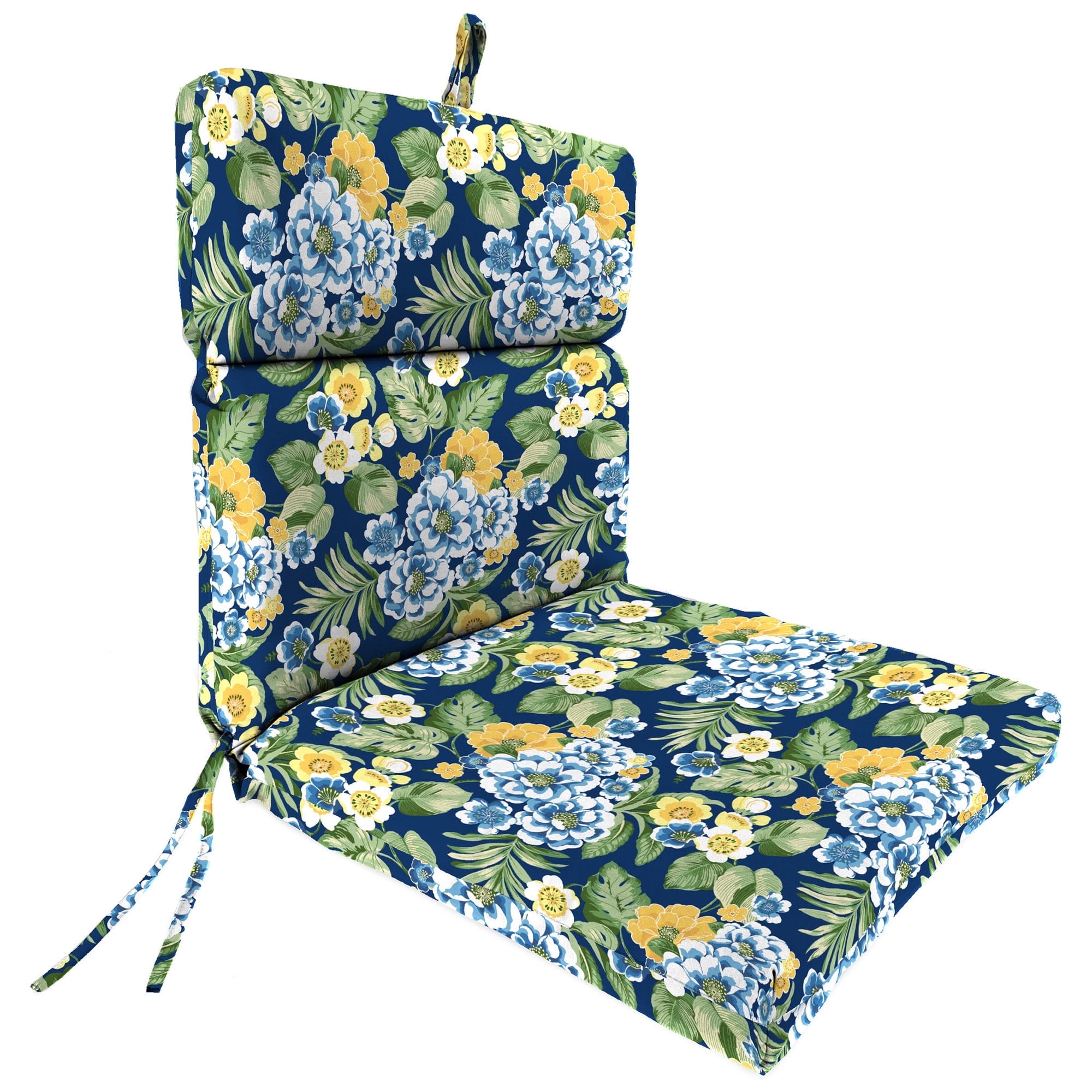 Jordan Manufacturing 44" x 22" Binessa Lapis Blue Floral Rectangular ...