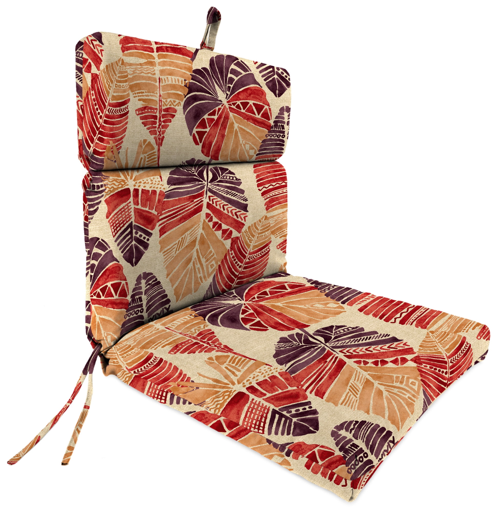 Jordan Manufacturing 44" x 22" Hixon Sunset Beige Leaves Rectangular ...