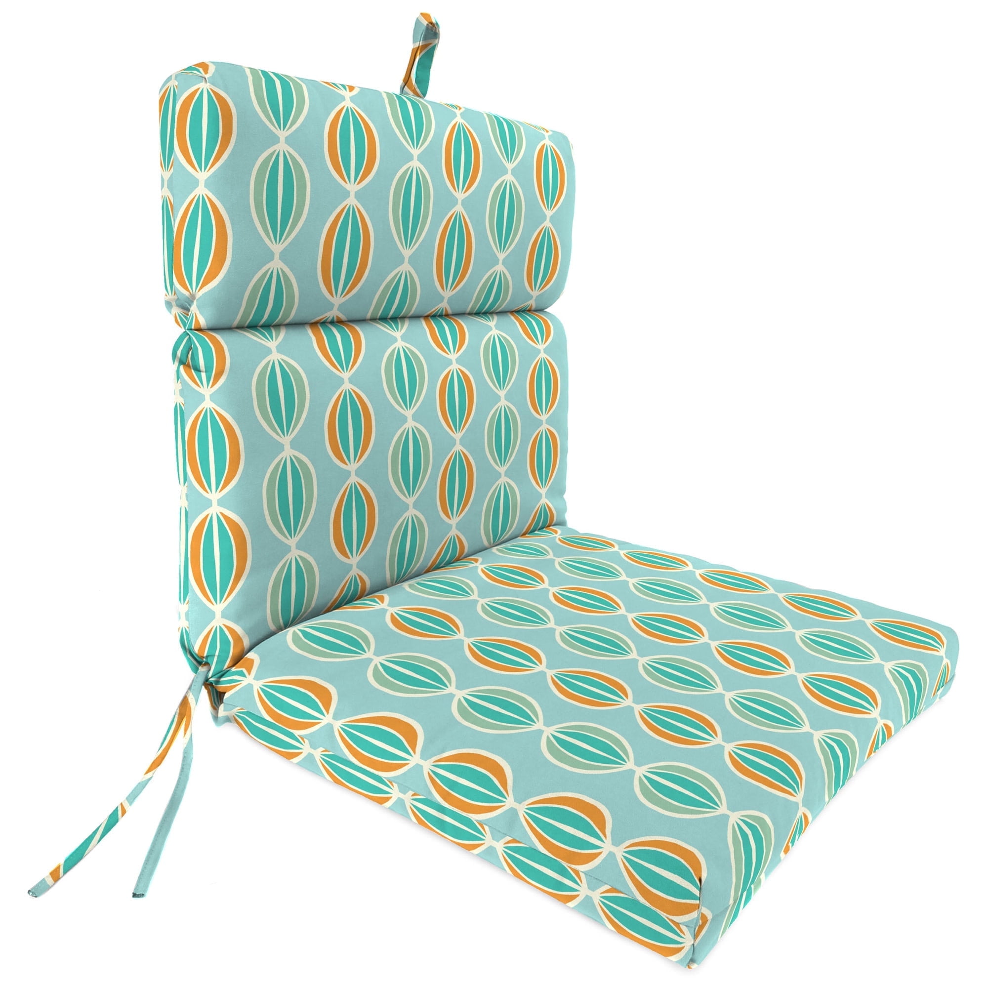 Jordan Manufacturing 44" x 22" Light Blue Ogee Rectangular Outdoor ...