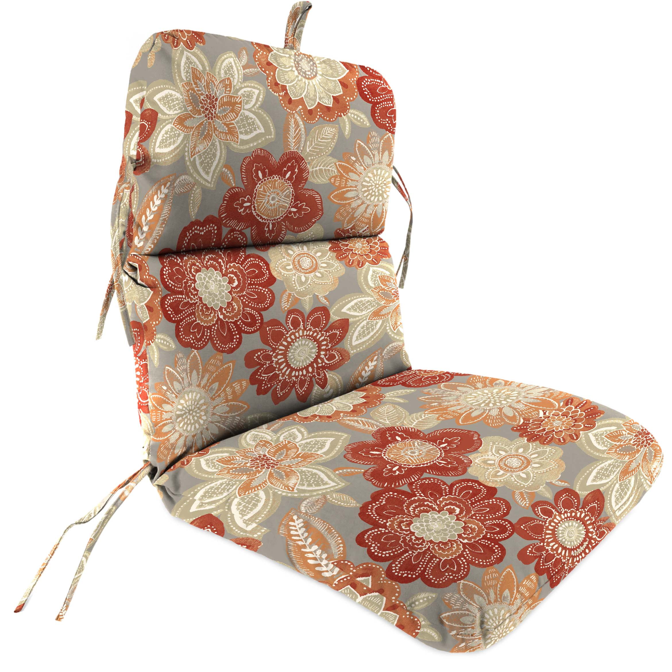 Jordan Manufacturing 45" x 22" Anita Scorn Grey Floral Rectangular ...