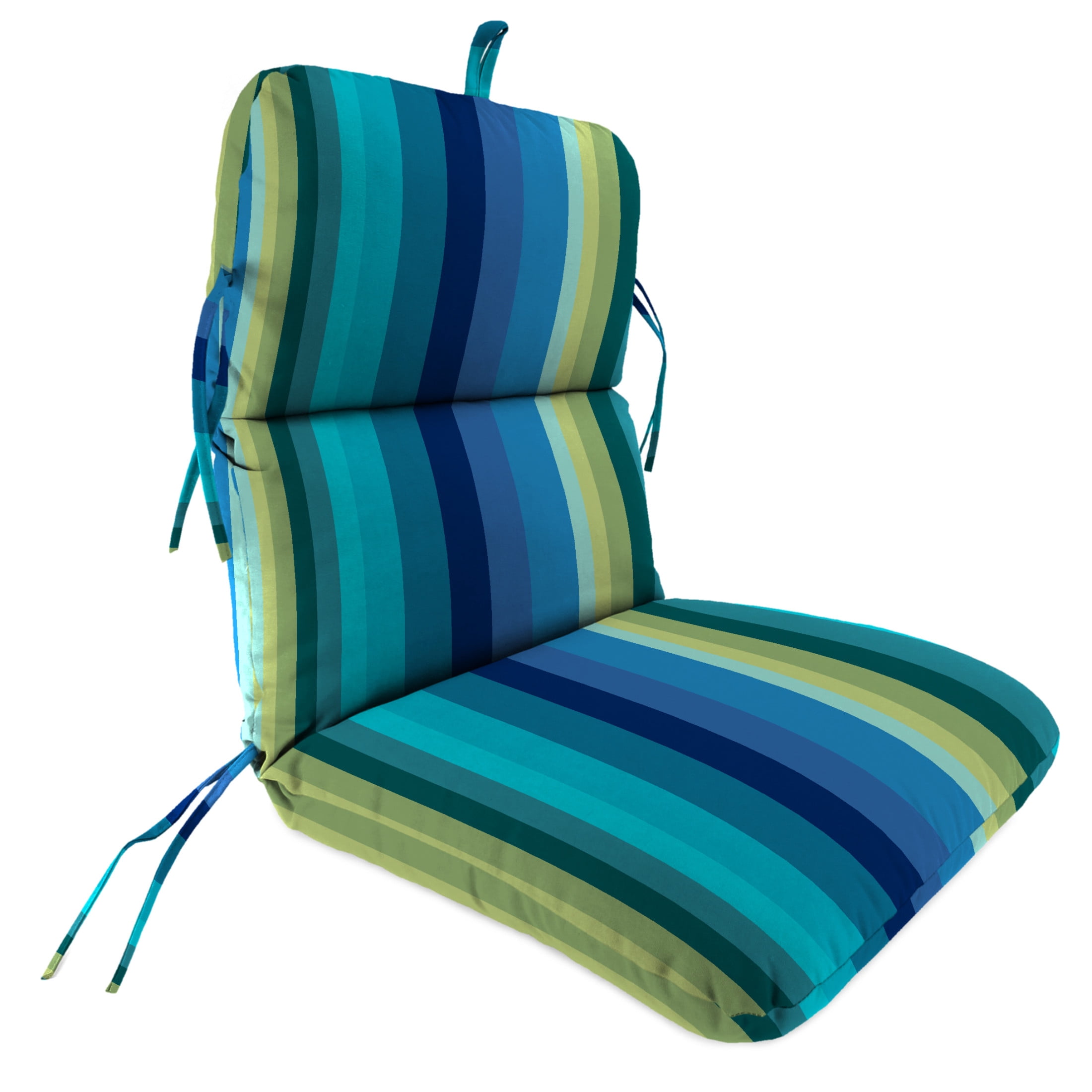 Jordan Manufacturing 45" x 22" Islip Teal Stripe Rectangular Outdoor ...