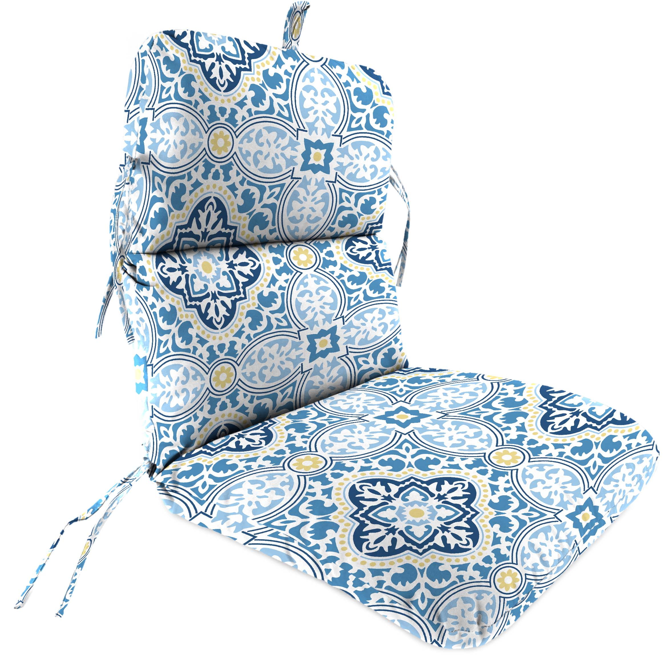 Jordan Manufacturing 45" x 22" Rave Sky Blue Quatrefoil Rectangular ...