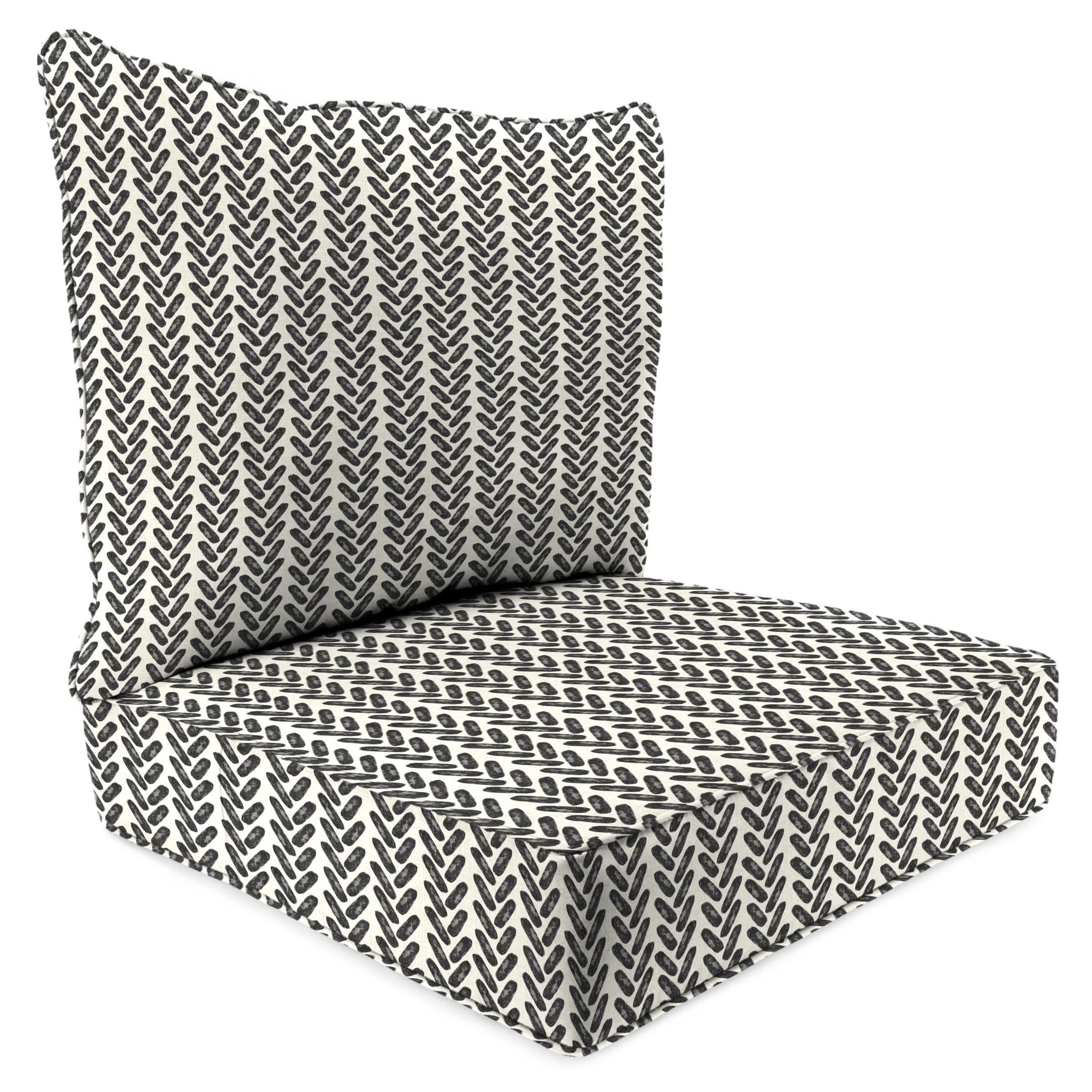 Jordan Manufacturing Outdoor Chair Cushion Set, 46.5" x 24", Hatch ...