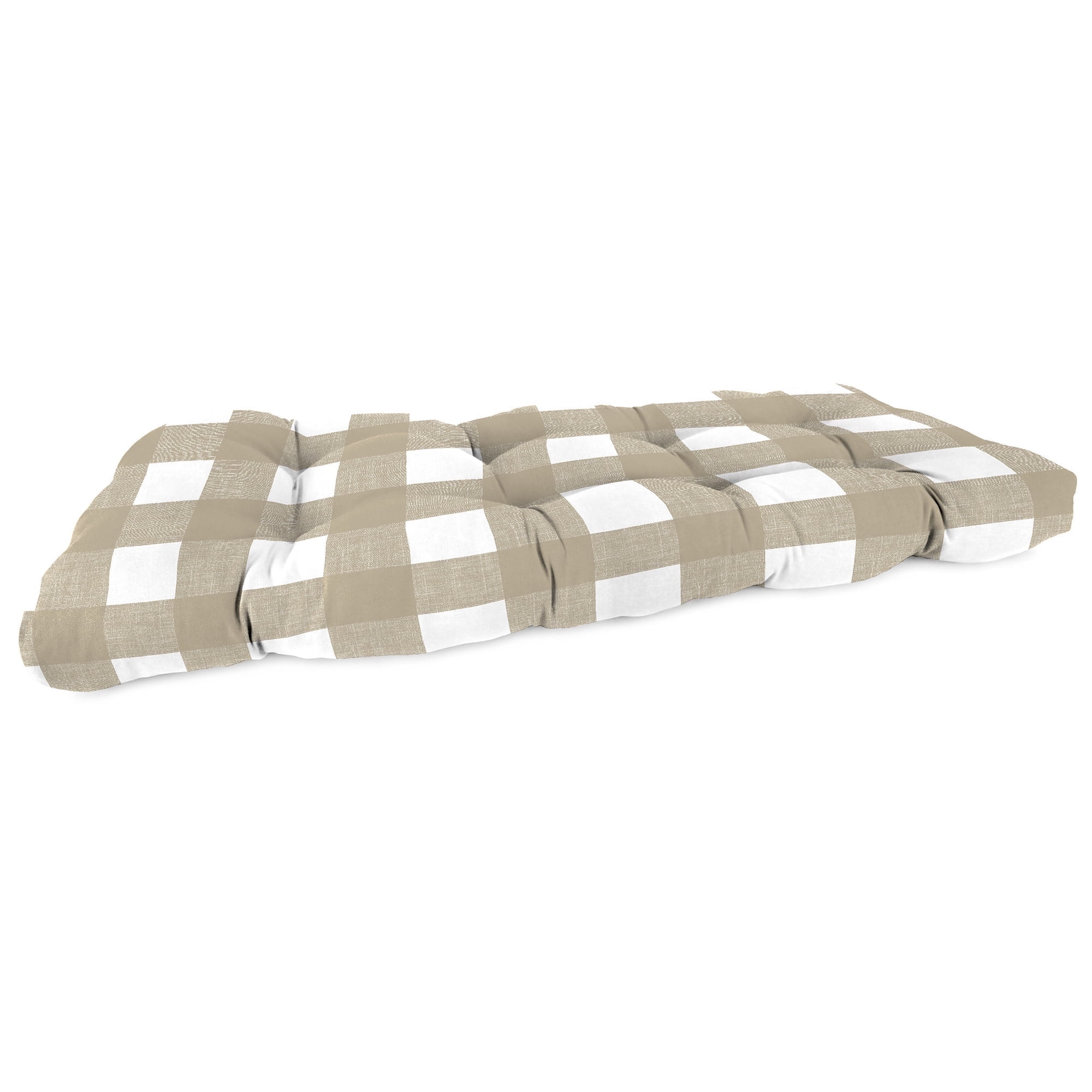 Jordan Manufacturing 46" x 19" Earth Tan Buffalo Check Rectangular ...