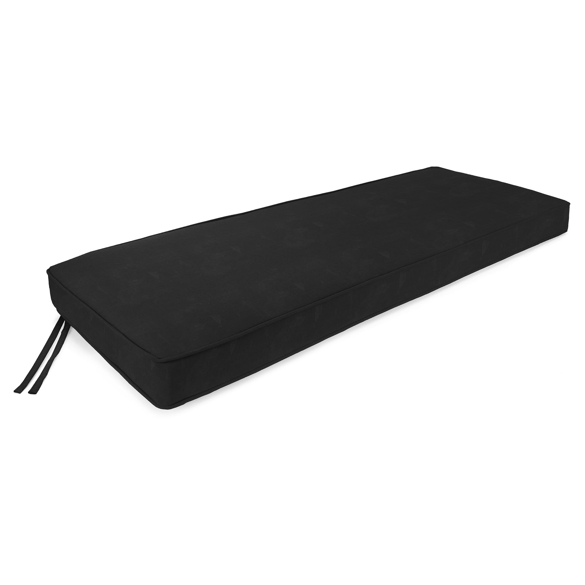 Jordan Manufacturing 47" x 17" Canvas Black Solid Rectangular Outdoor ...