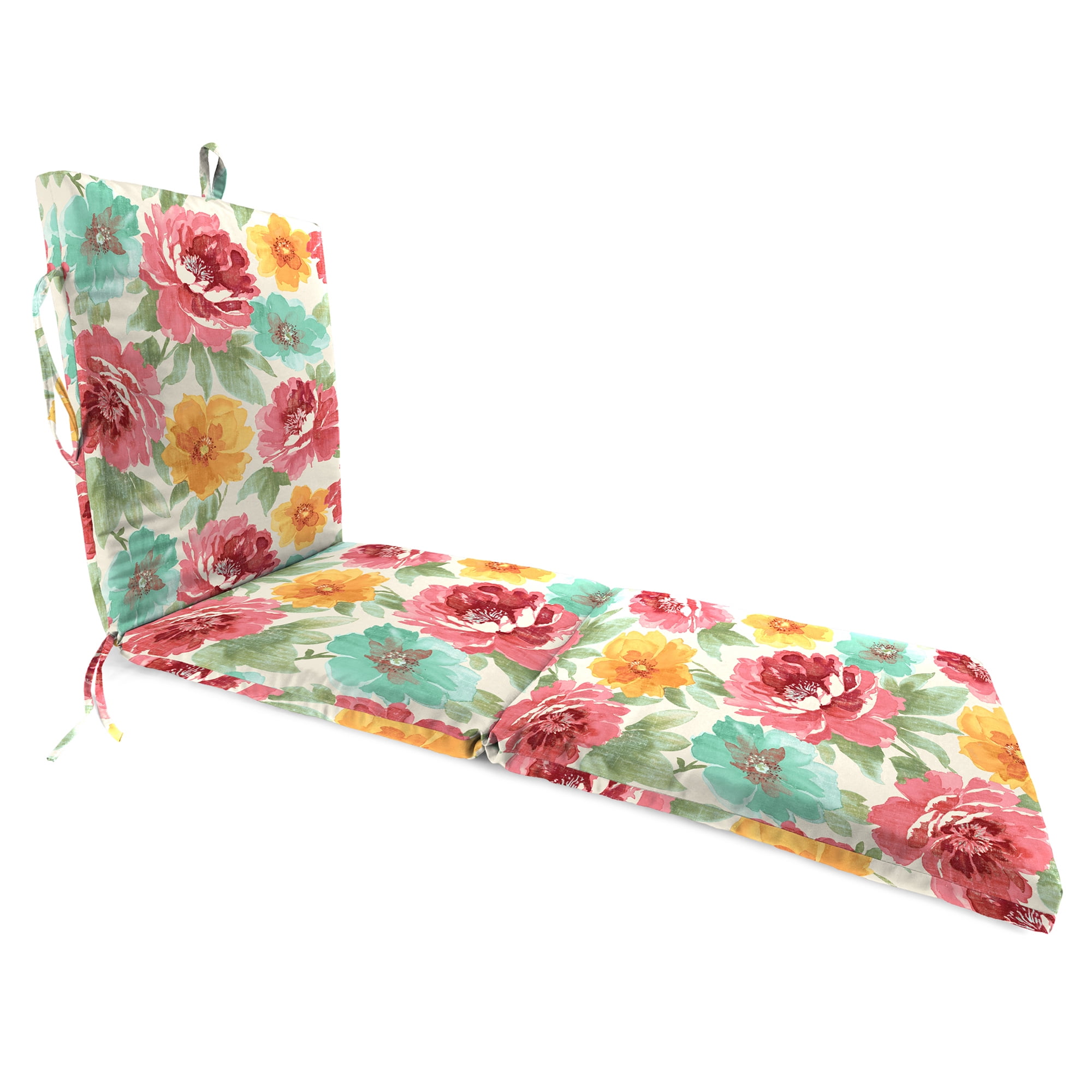 Jordan Manufacturing 72" x 21" Muree Beach II Multicolor Floral Rectangular Outdoor Chaise ...