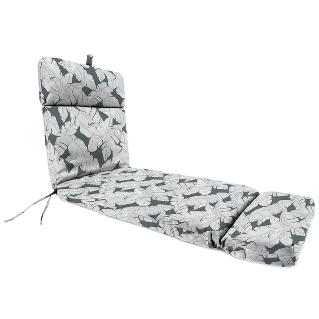 Jordan Manufacturing 72" x 22" Carano Stone Grey Leaves Rectangular ...