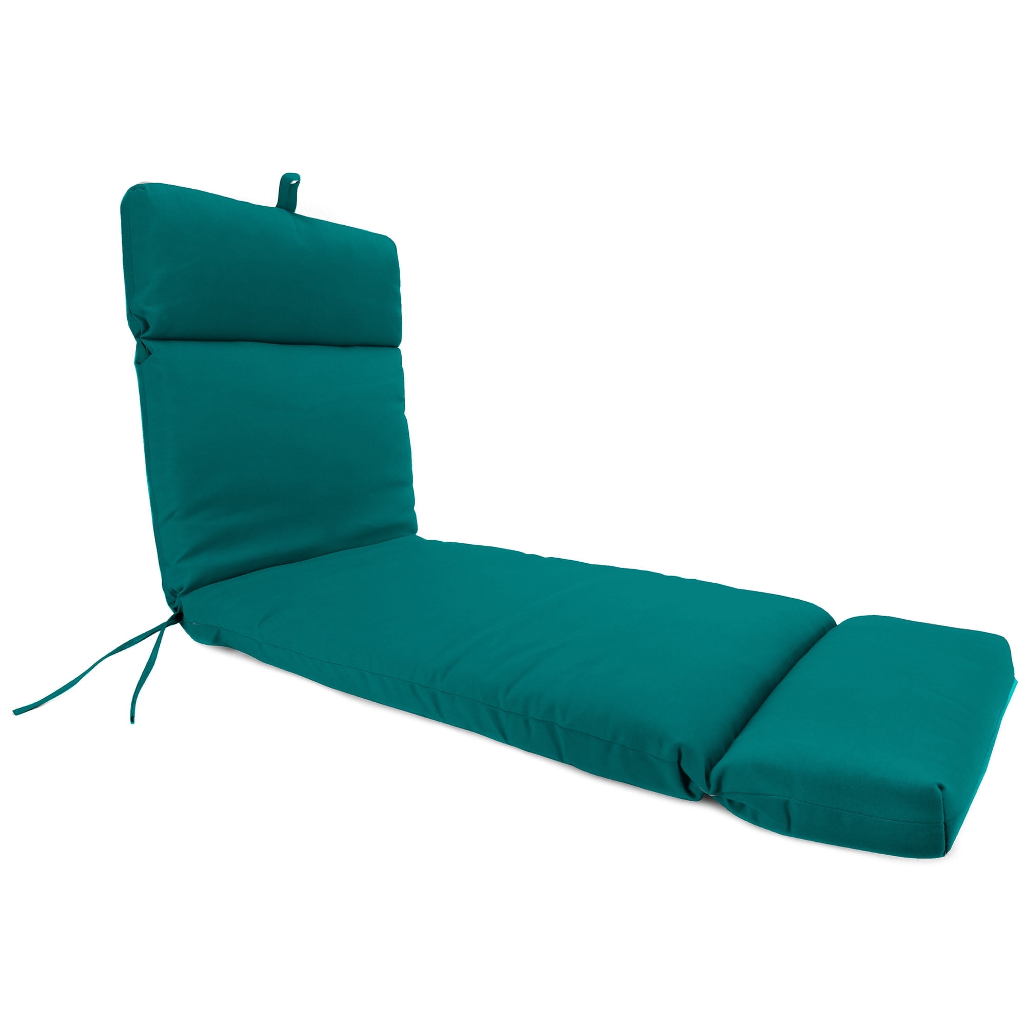 Jordan Manufacturing 72" x 22" Celestial Teal Solid Rectangular Outdoor Chaise Lounge Cushion ...