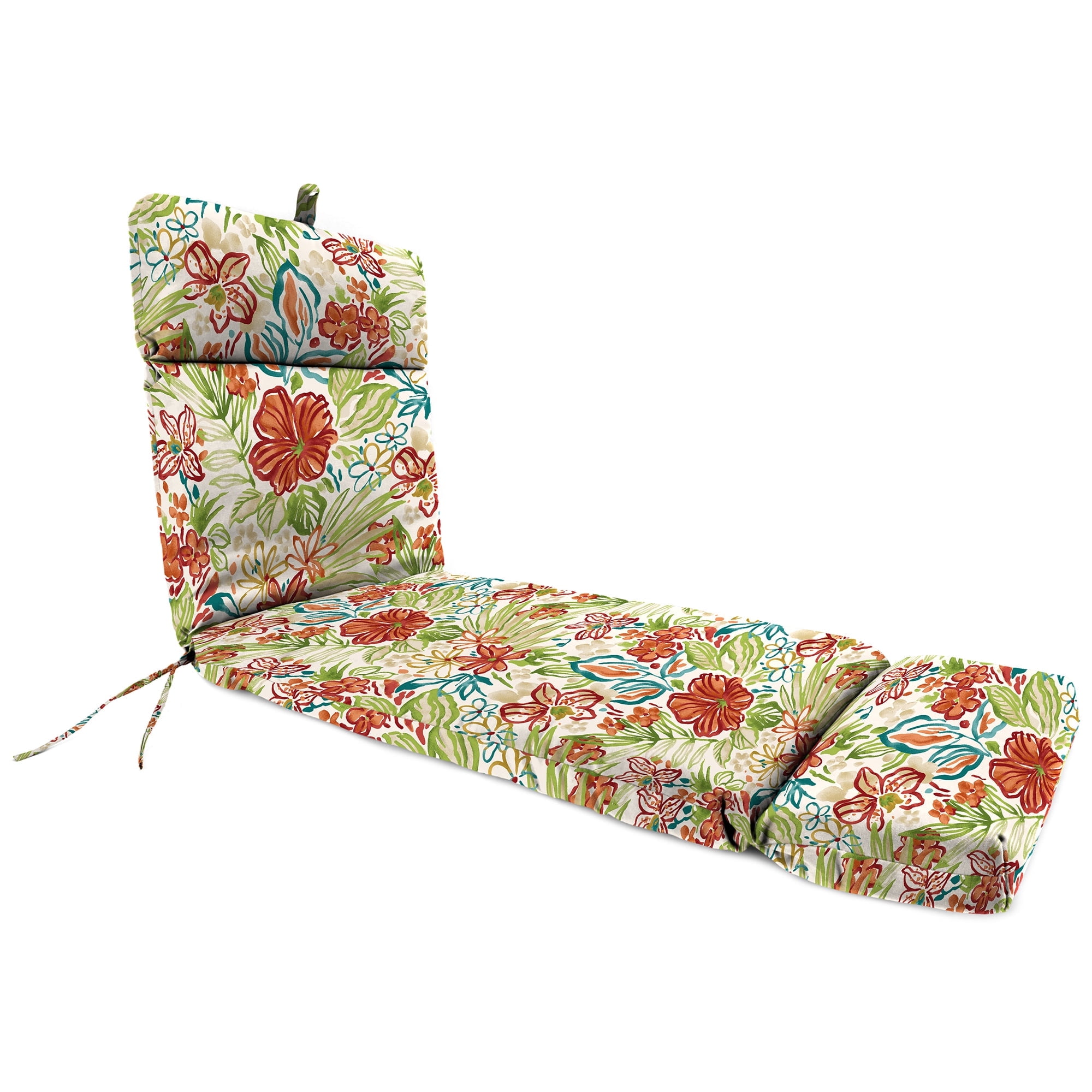 Jordan Manufacturing 72" x 22" Valeda Breeze Multicolor Floral Rectangular Outdoor Chaise Lounge ...