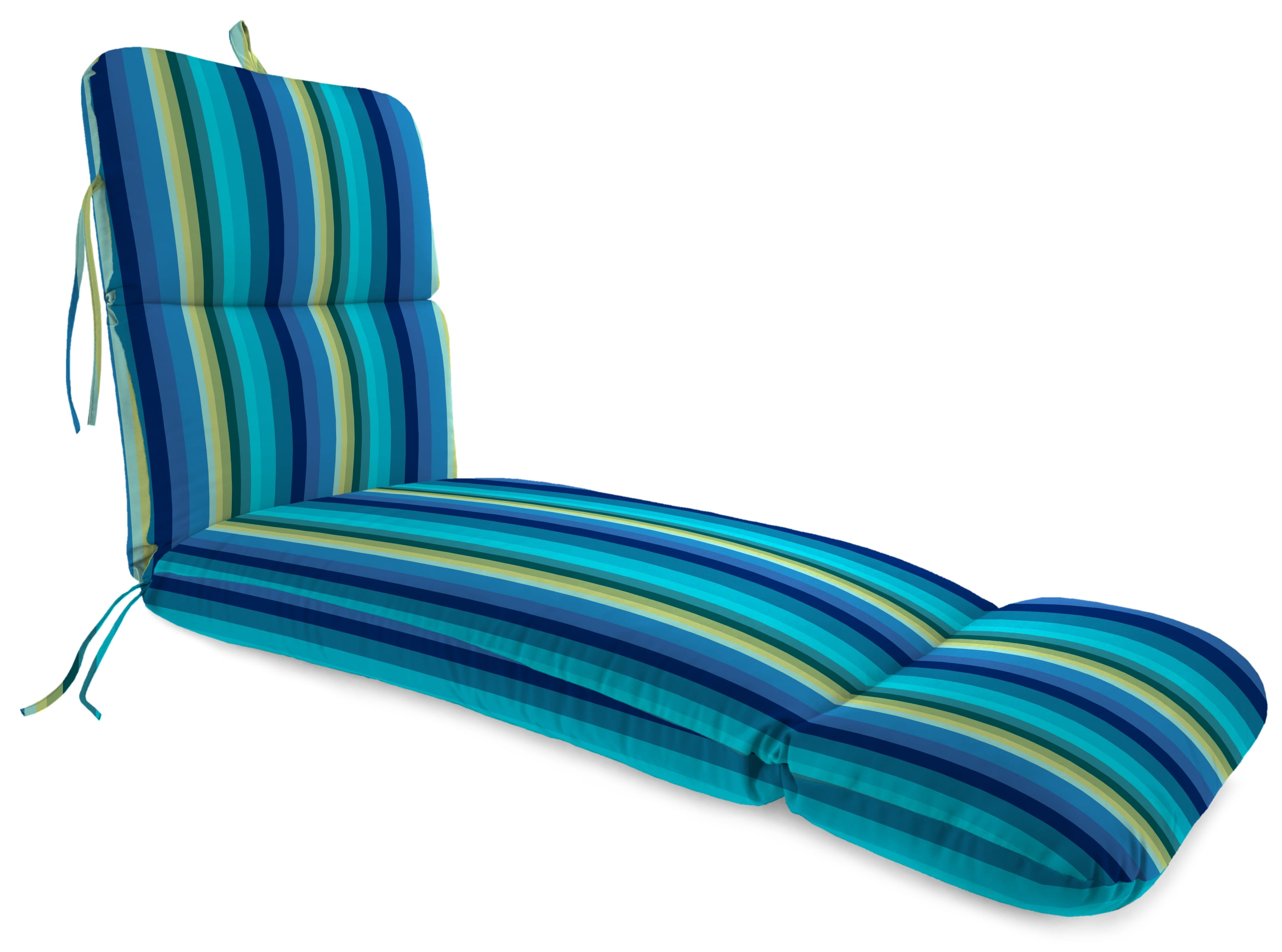 Jordan Manufacturing 74" x 22" Islip Teal Stripe Rectangular Outdoor ...