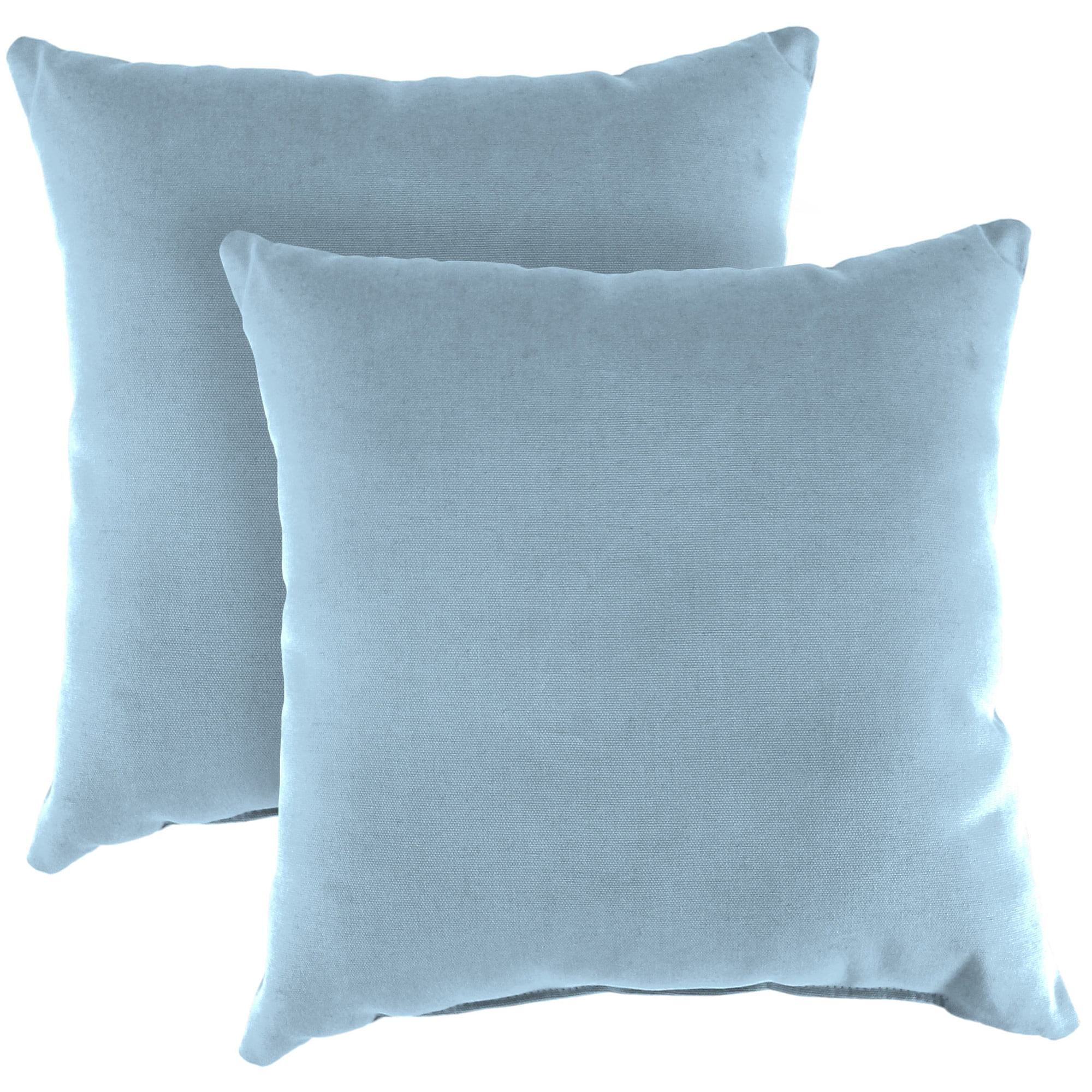 Jordan Manufacturing Sunbrella 16" x 16" Canvas Air Blue Solid Square ...