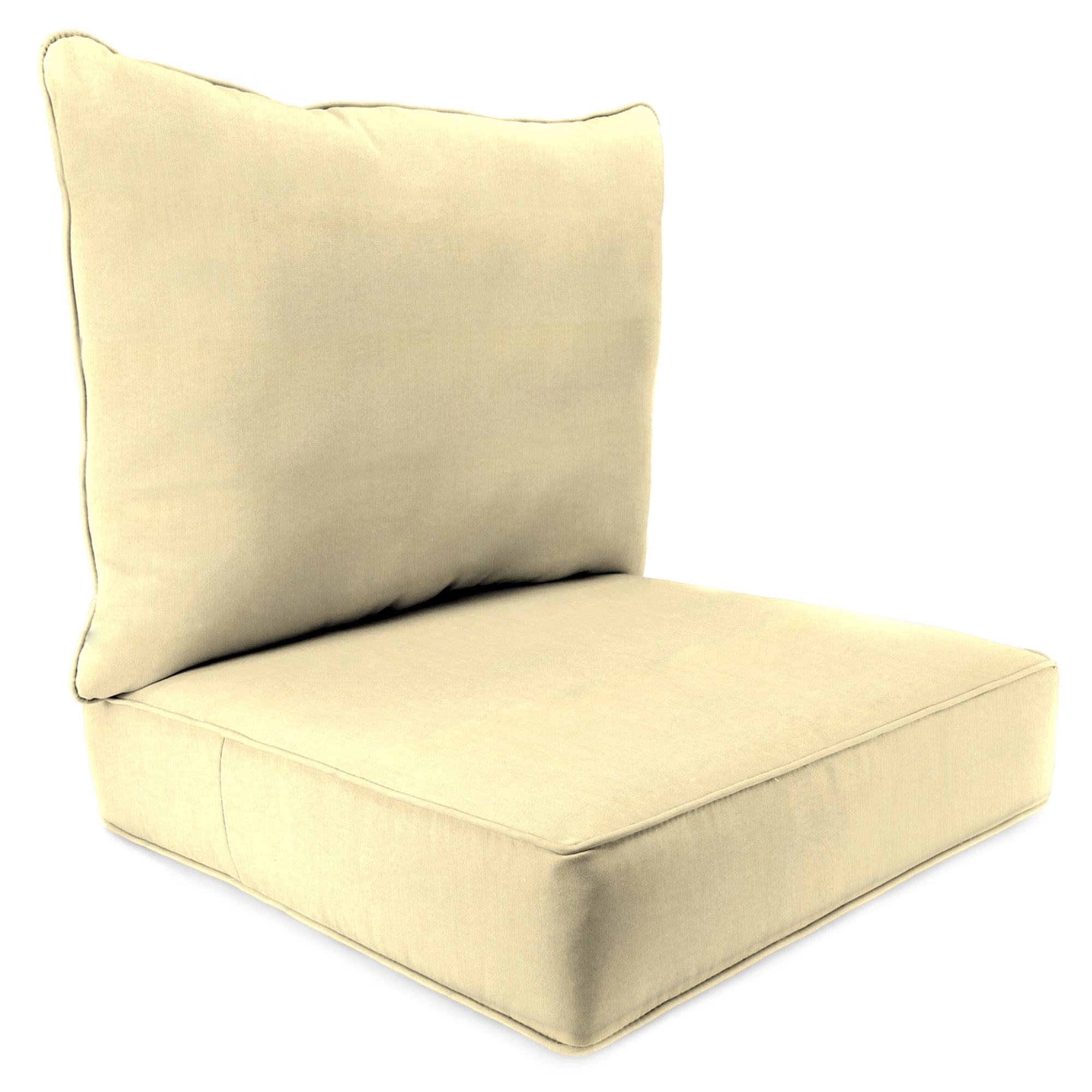 Jordan Manufacturing Sunbrella 46.5" x 24" Canvas Vellum Yellow Solid ...