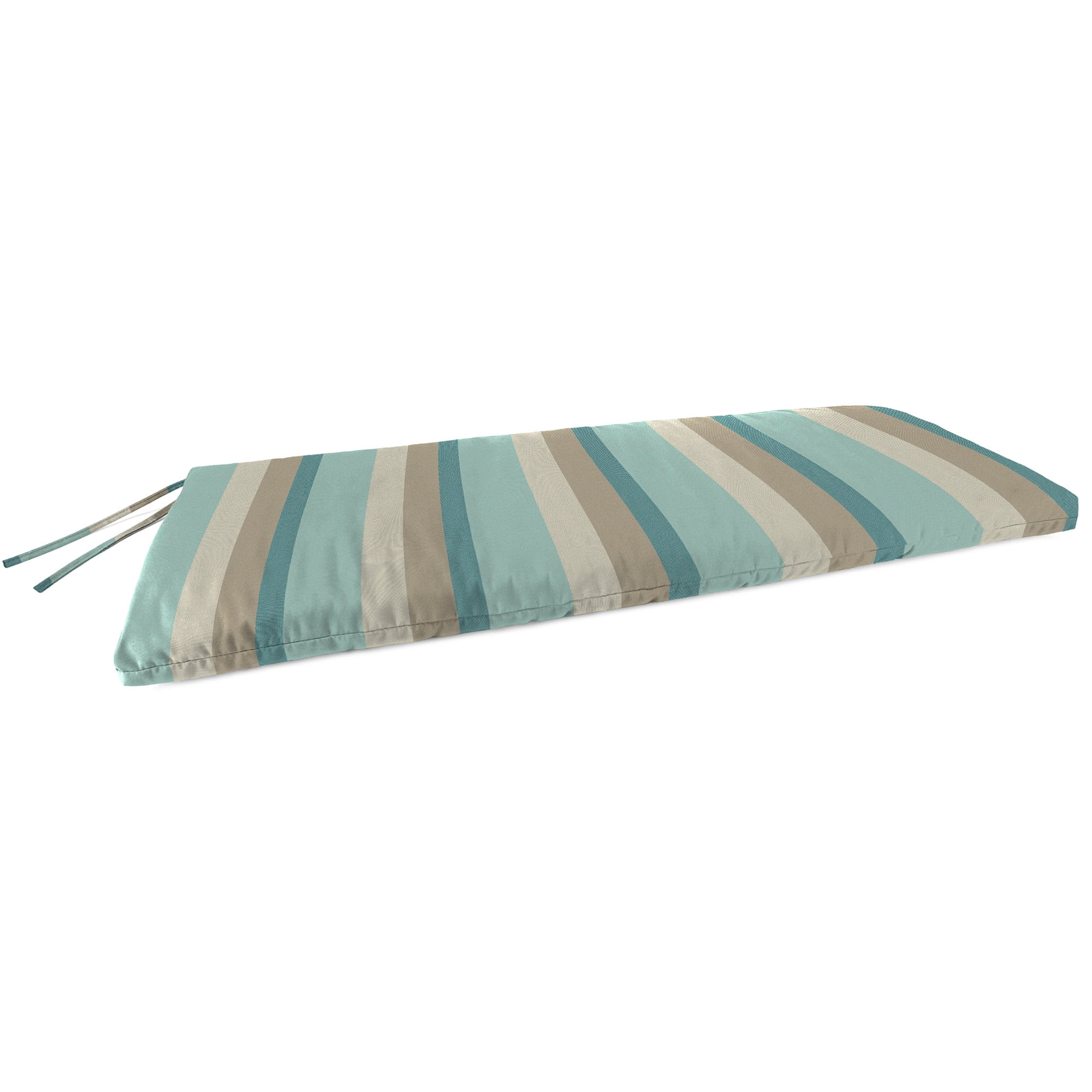 Jordan Manufacturing Sunbrella 48" x 18" Gateway Mist Blue and Beige ...