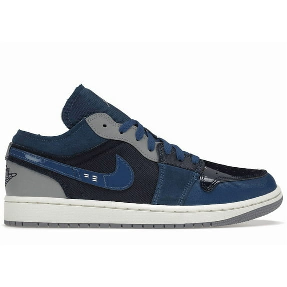 Jordan Men's 1 Low SE Craft Obsidian French Blue Ashen Slate White ...
