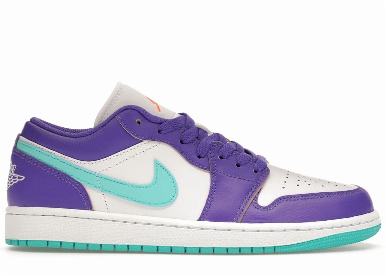 Jordan Men's 1 Low SE Psychic Purple Hyper Jade Basketball Shoes, from ...