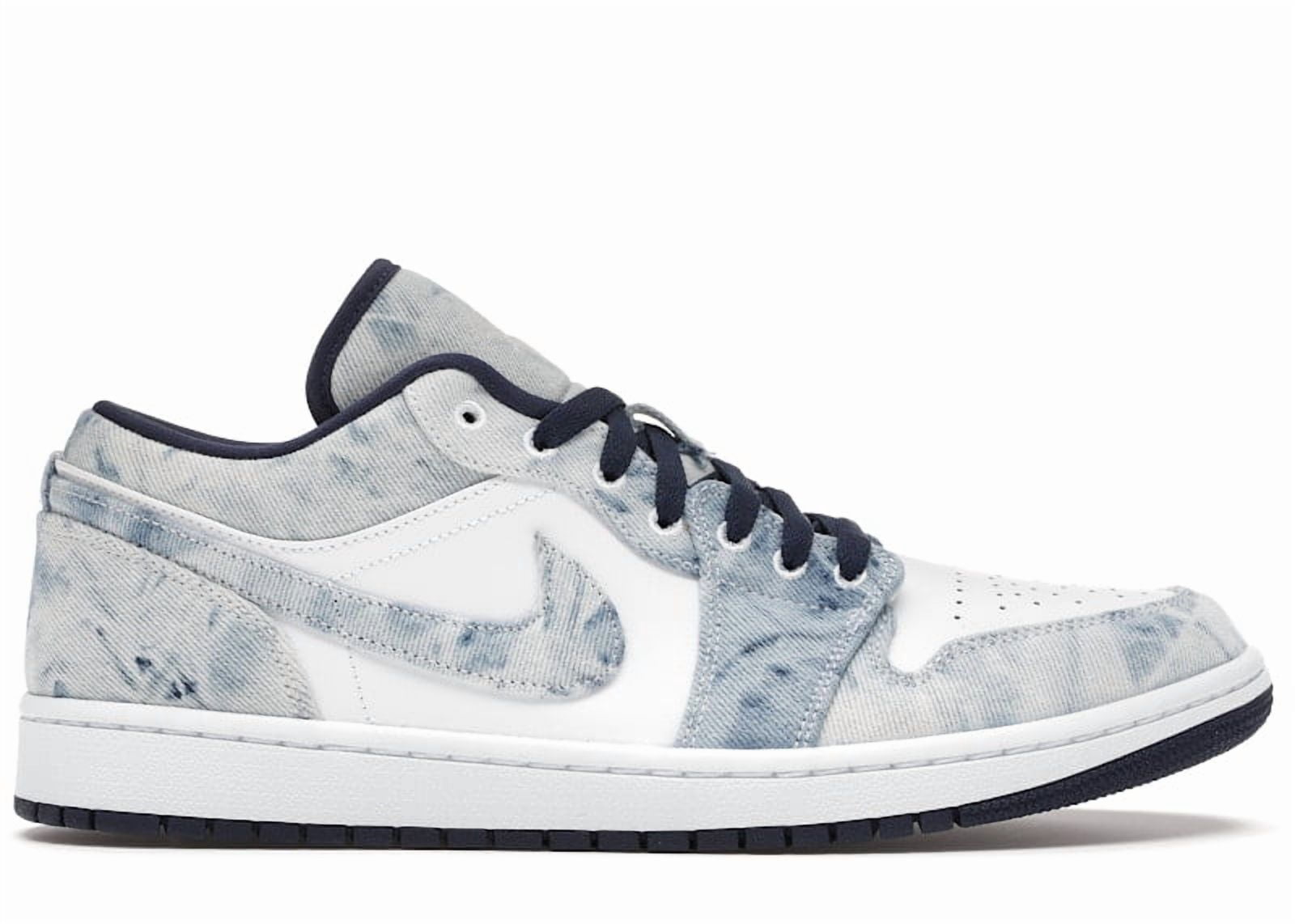 Jordan Men's 1 Low Washed Denim Basketball Shoes, from StockX - Walmart.com