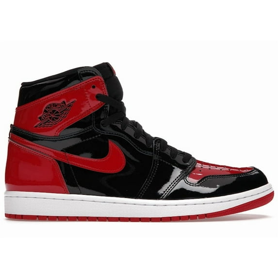 Jordan Men's 1 Retro High OG Patent Bred Basketball Shoes, from StockX ...