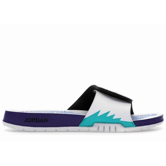 Jordan Men's Hydro 5 Retro Slide White New Emerald Grape Ice Black ...