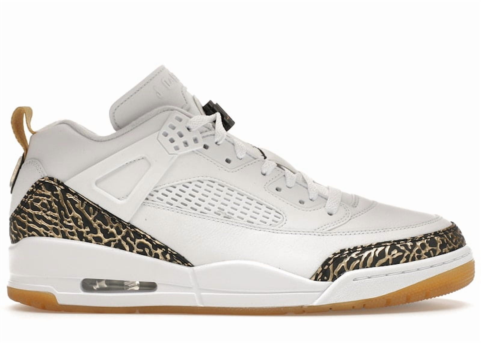 Jordan Men's Spizike Low White Metallic Gold Basketball Shoes, from ...