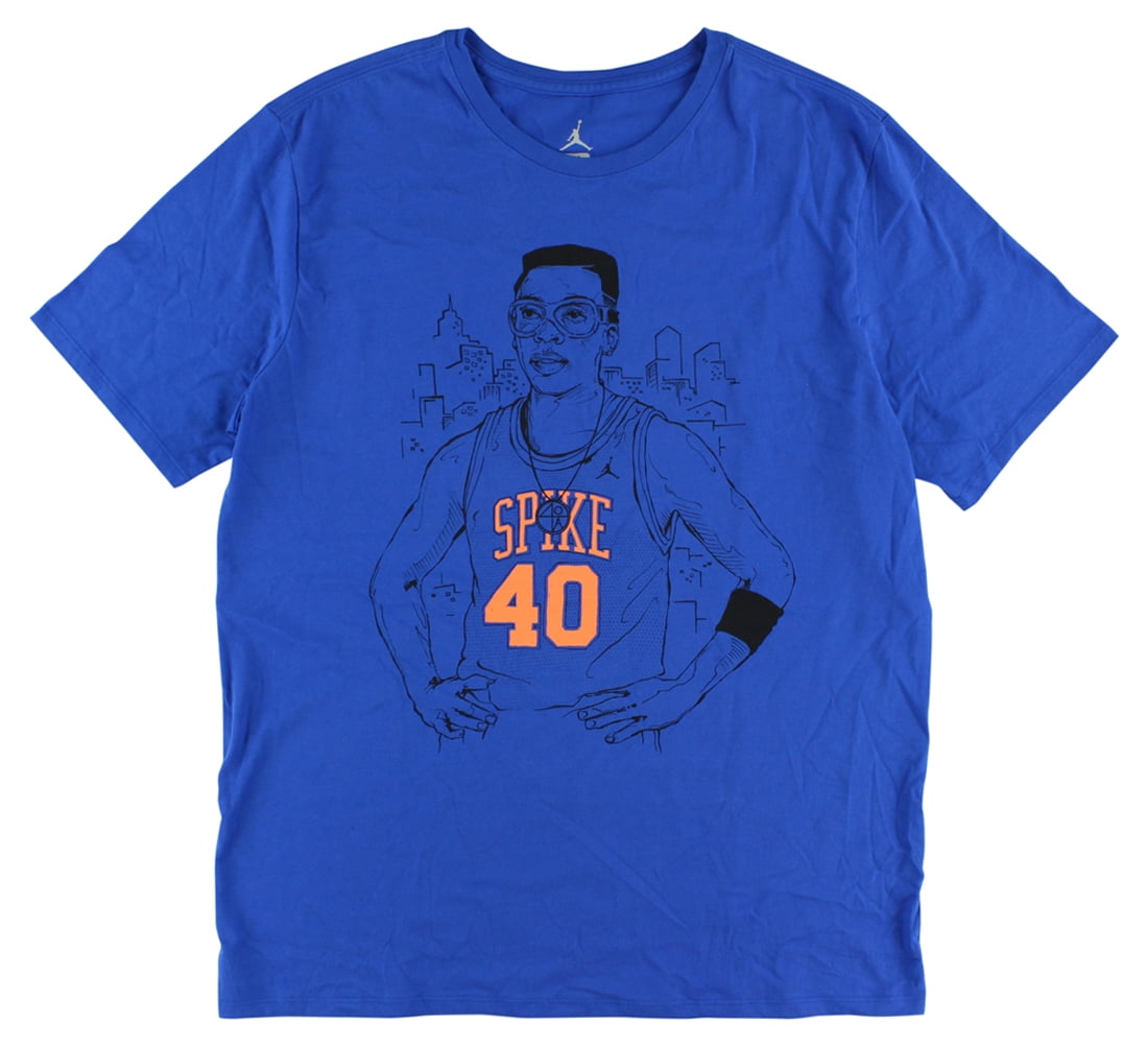 Jordan Mens AJ Spikes T Shirt Royal Blue - Walmart.com