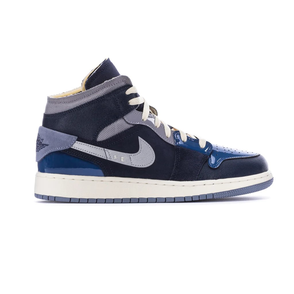 Jordan Retro Air 1 Mid SE Craft Sneakers, Obsidian/White-French Blue ...