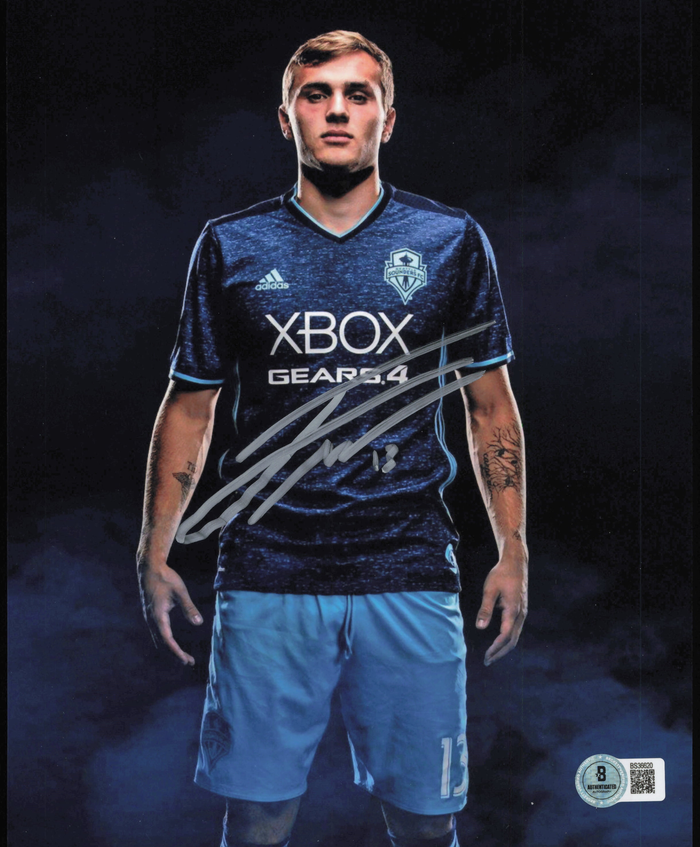 Jordan Morris Autographed 8x10 Photo Seattle Sounders Beckett BAS QR # ...