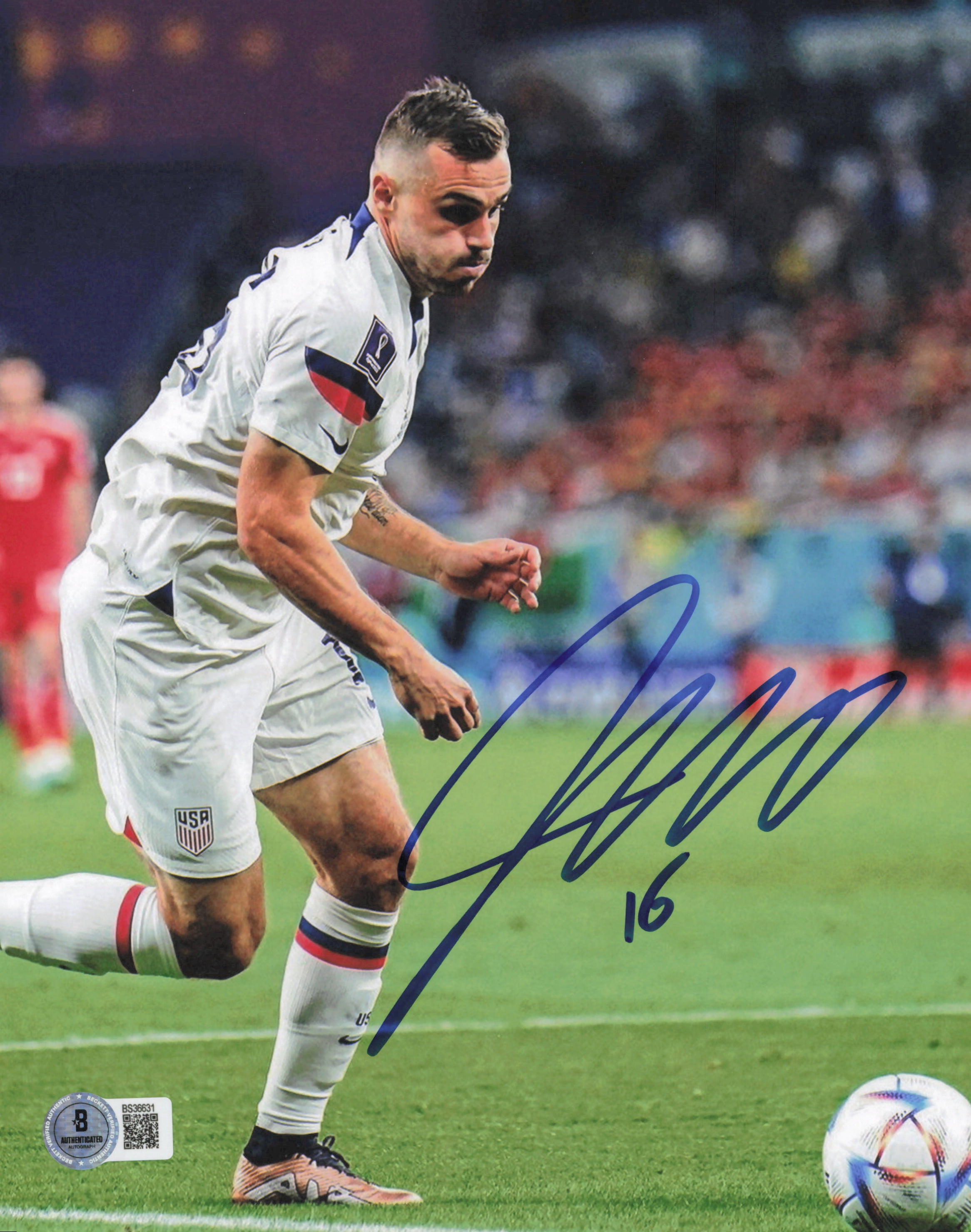 Jordan Morris Autographed 8x10 Photo Team USA Beckett BAS QR #BS36631 - Walmart.com