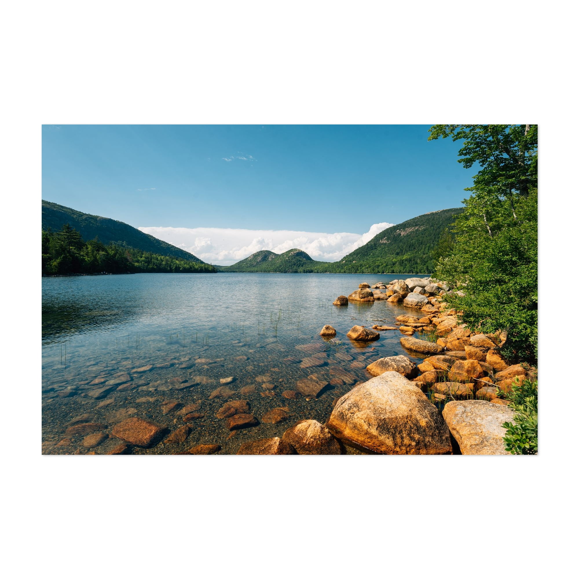 Jordan Pond 02 - Maine Photography Unframed Wall Art Print 16 x 24 ...