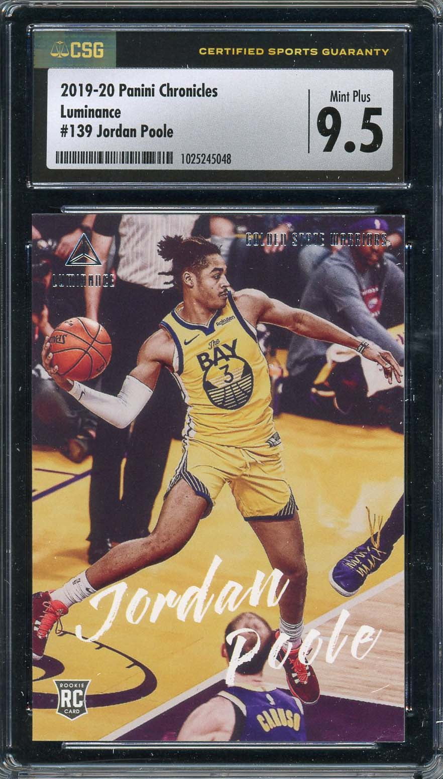 Jordan Poole 2019 Panini Chronicles Basketball Rookie Card #139 Graded ...