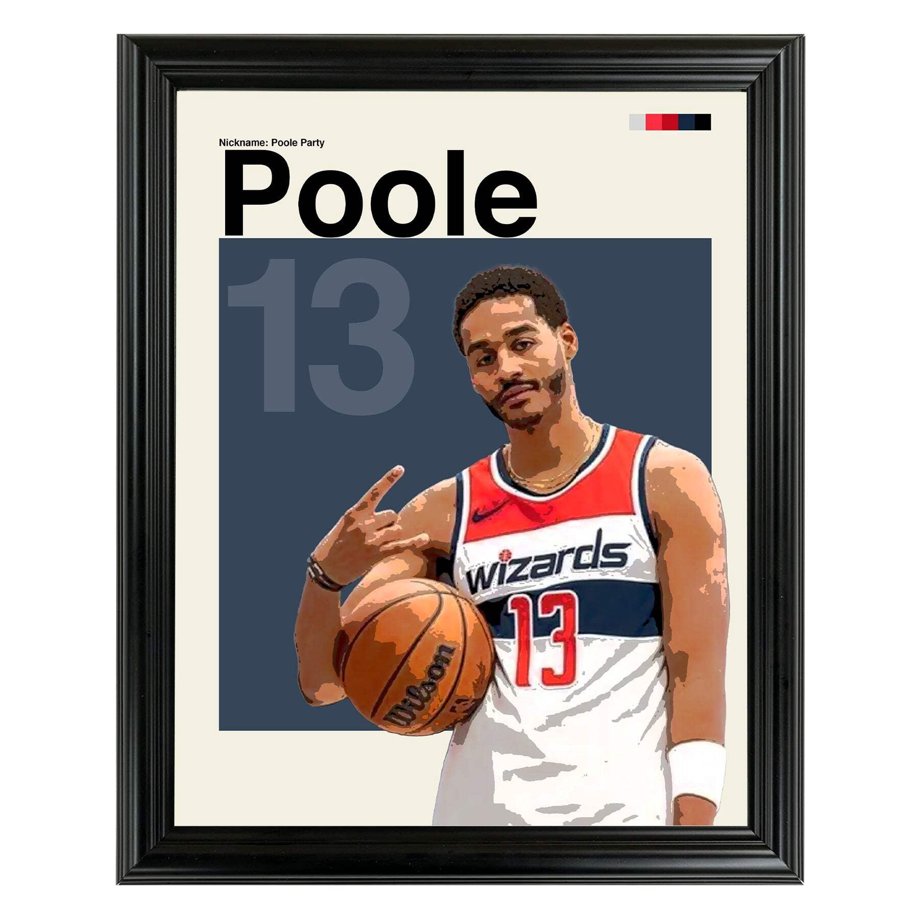 Jordan Poole Framed Sports Art Photo by Thomas Maxwell - Walmart.com