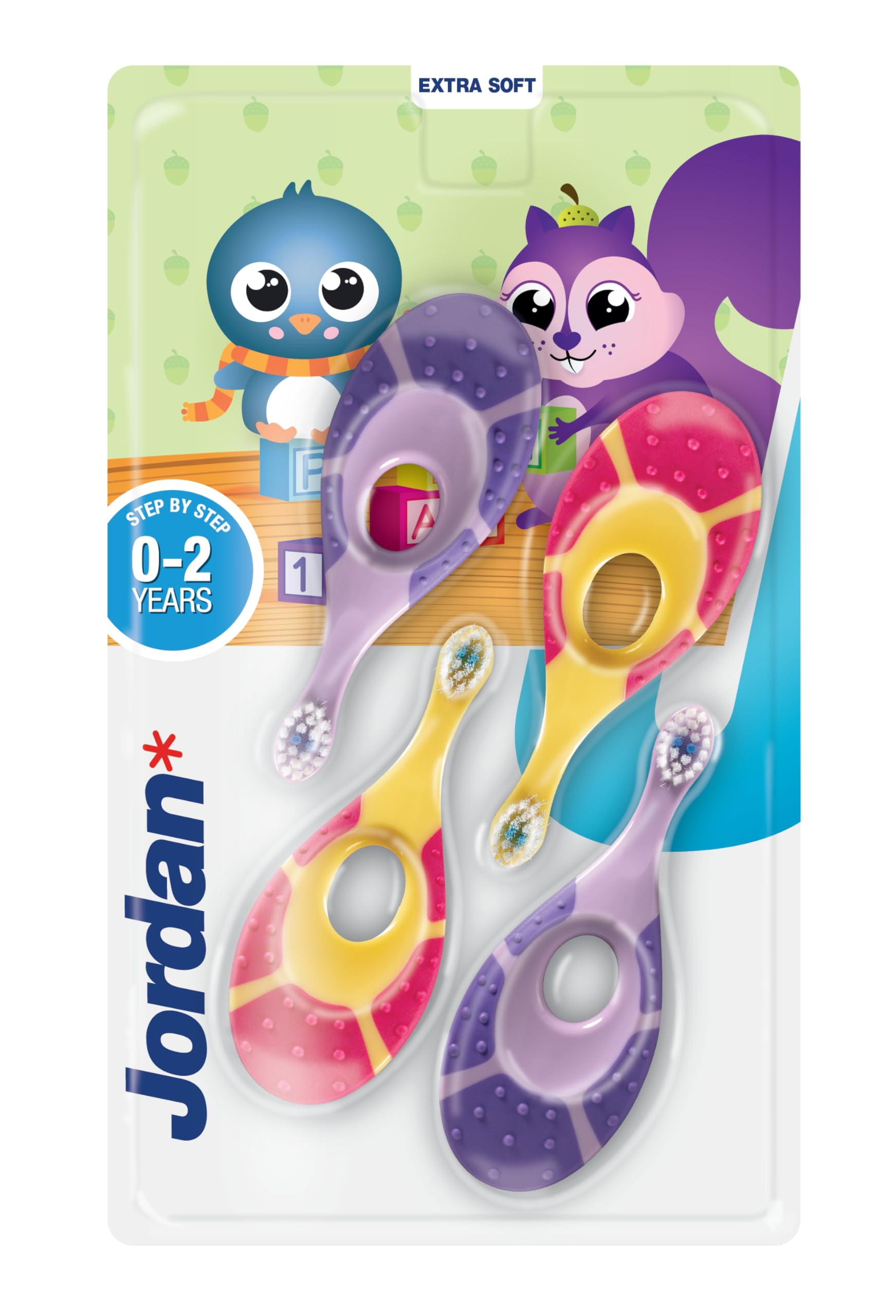 Jordan* ® | Step 1 Baby Toothbrush | 0-2 Years, Soft Bristles, BPA Free ...