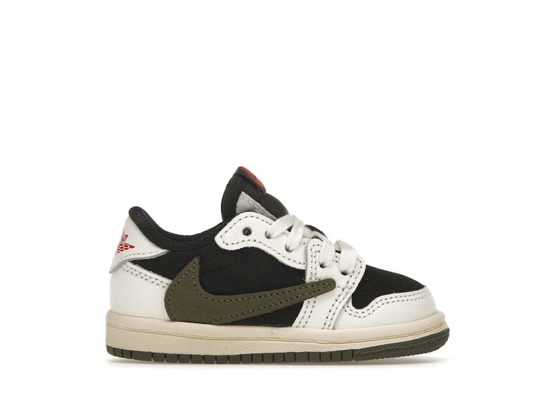 Jordan Toddler's 1 Retro Low OG SP Travis Scott Olive Basketball Shoes ...