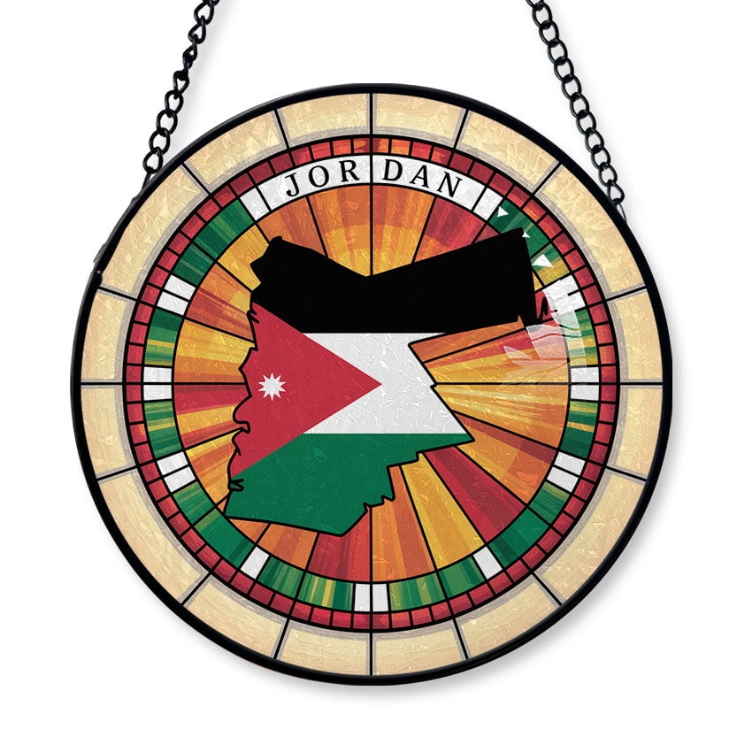 Jordan Travel Decor Suncatcher Stained Glass Window Hanging, Gift for ...