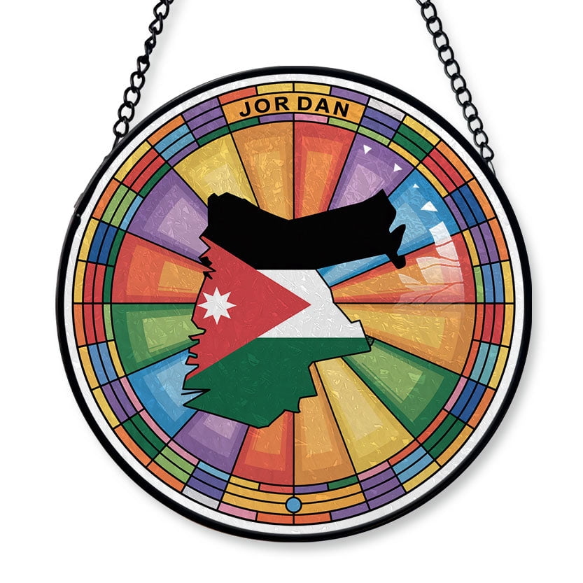 Jordan Travel Decor Suncatcher Stained Glass Window Hanging, Gift for ...