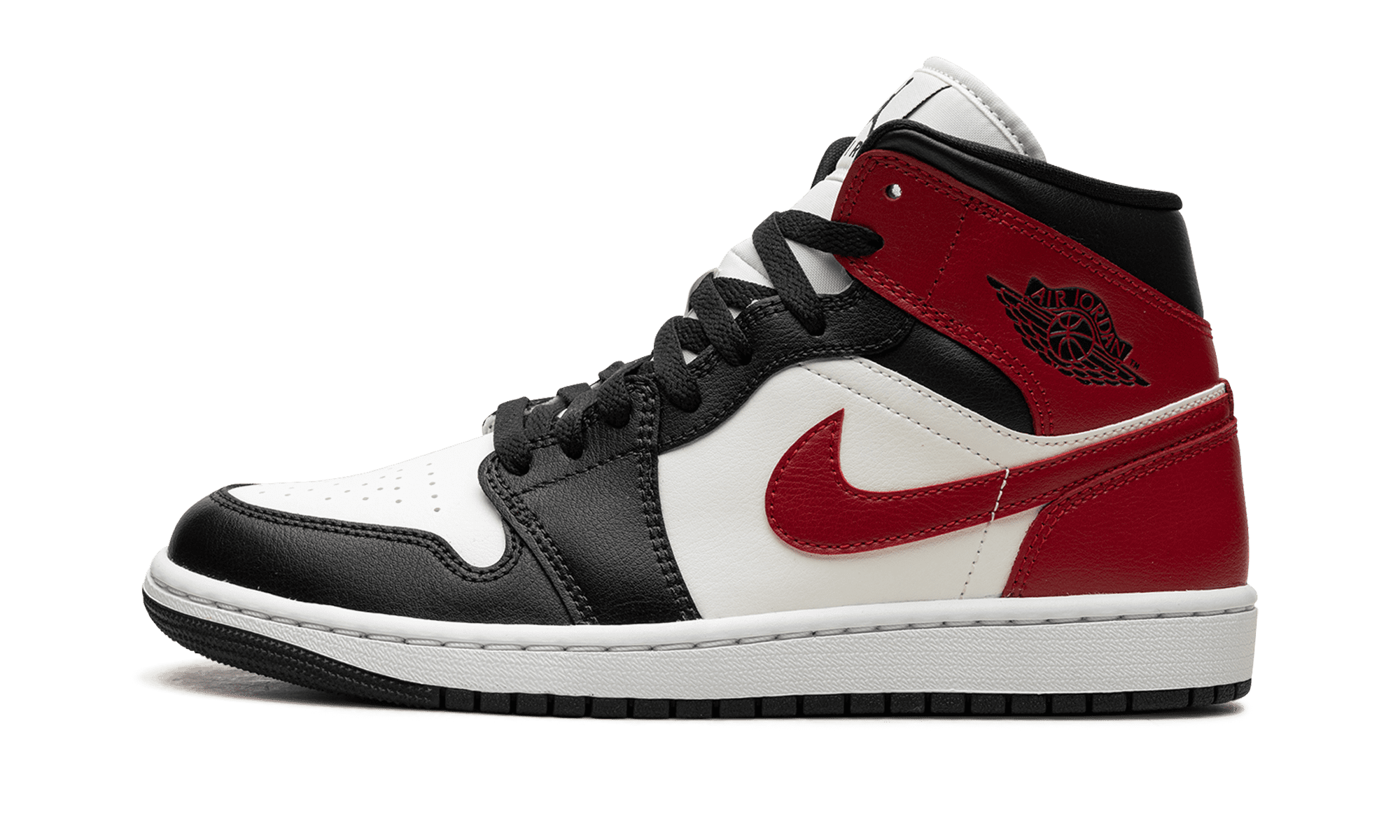 Jordan WOMENS AIR JORDAN 1 MID WMNS "Black Toe" BQ6472 160 from Stadium ...
