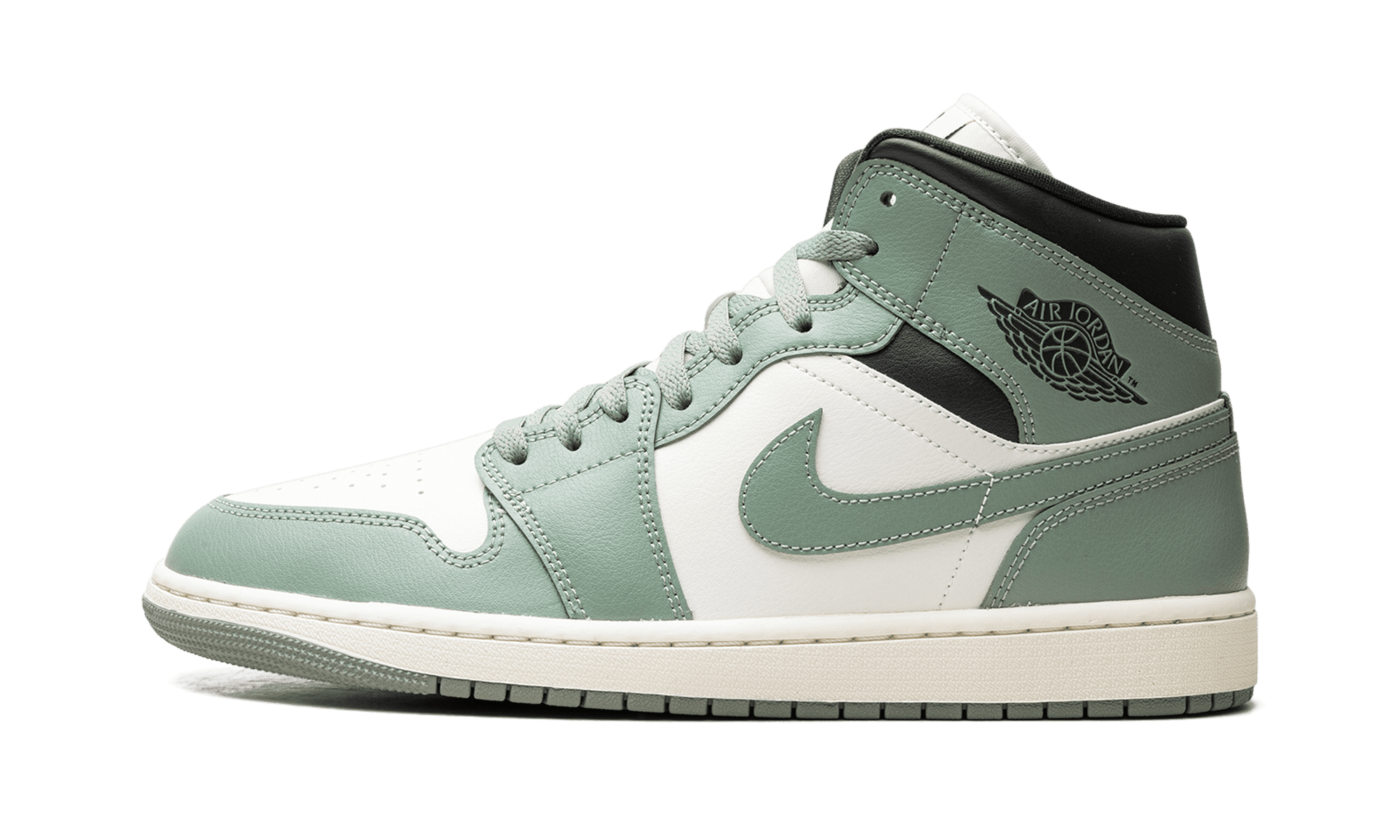 Jordan WOMENS AIR JORDAN 1 MID WMNS "JADE SMOKE" BQ6472 130 from ...