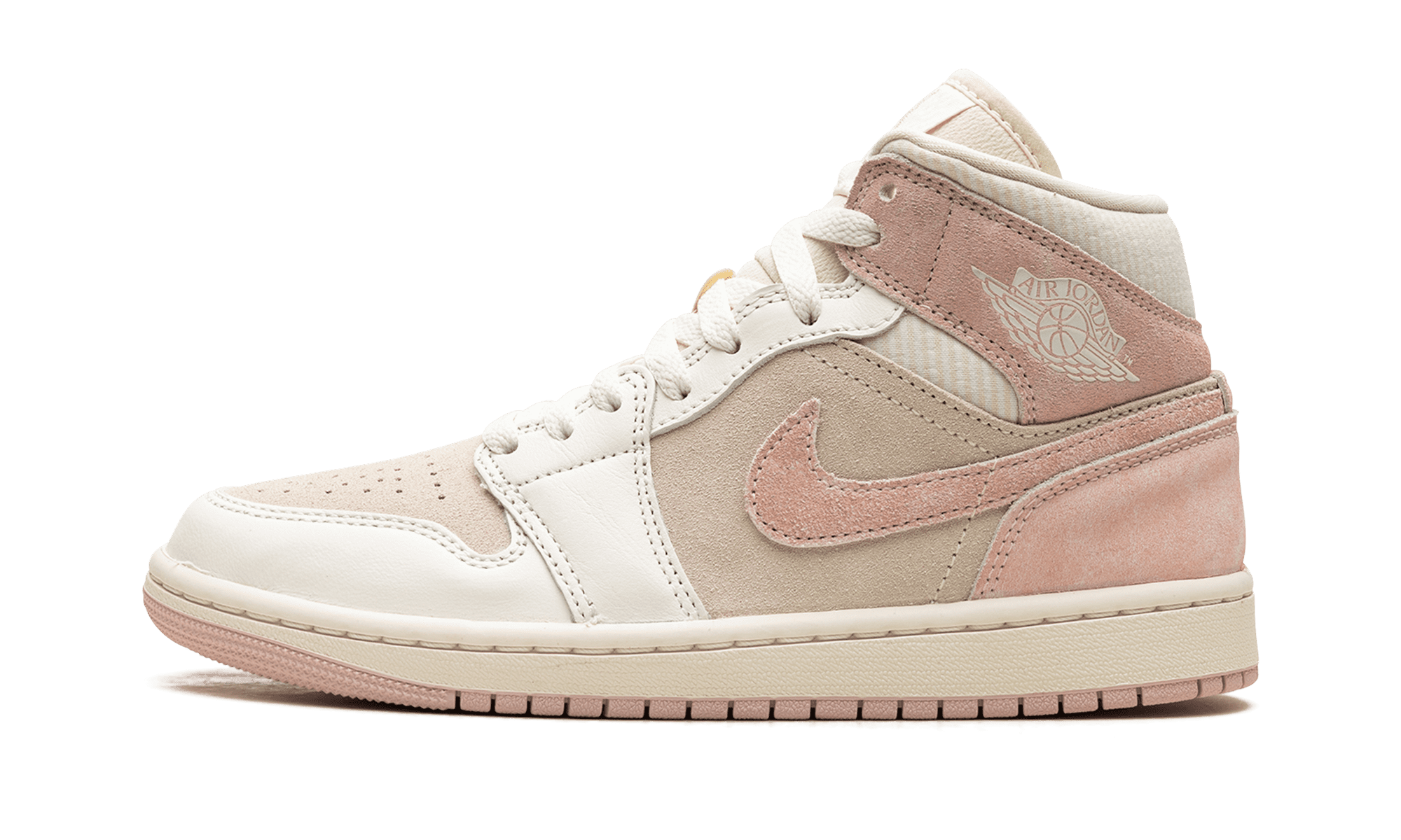 Jordan WOMENS Air Jordan 1 Mid SE WMNS "Coconut Milk / Legend Pink ...