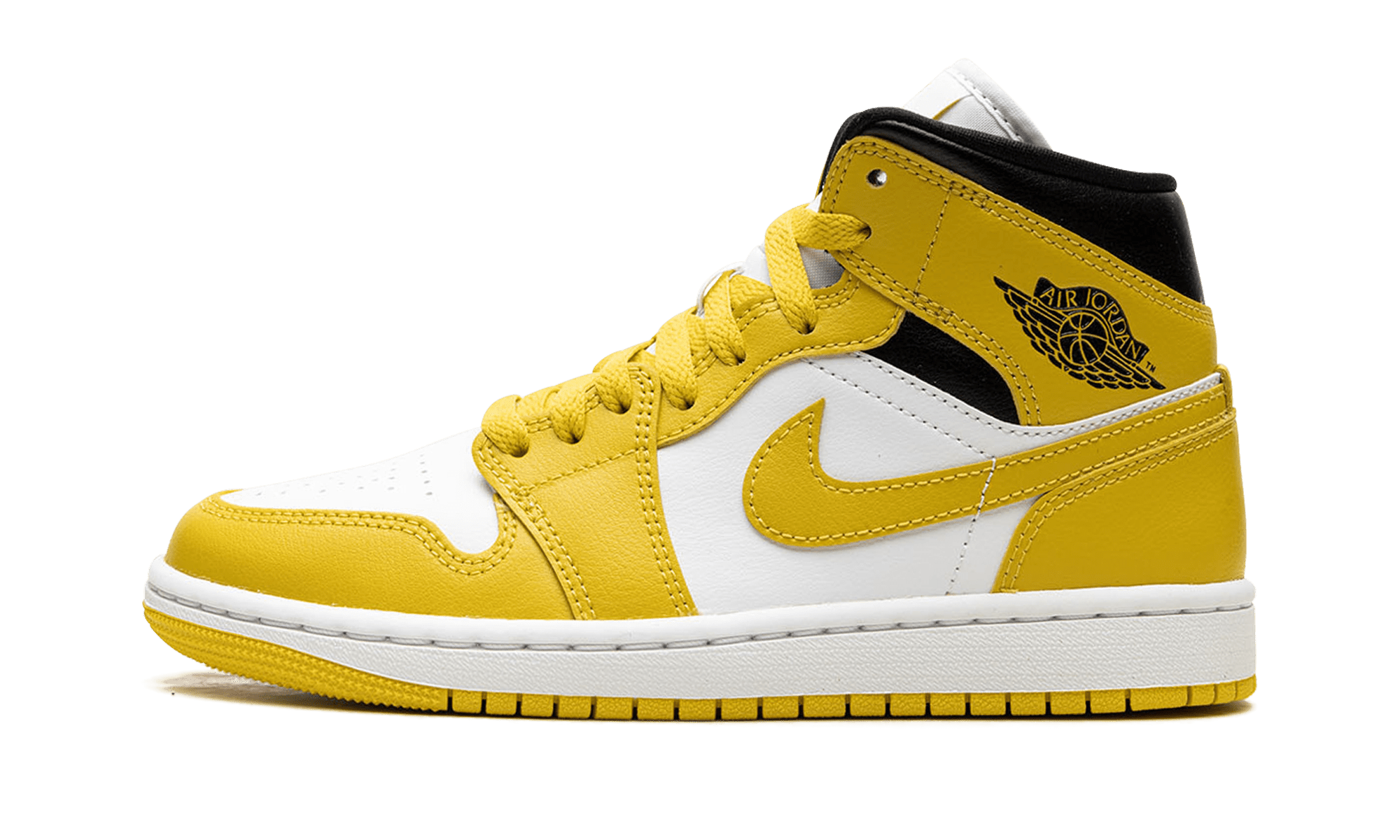 Jordan WOMENS Air Jordan 1 Mid Womens "VIVID SULFUR" BQ6472 170 BQ6472 ...