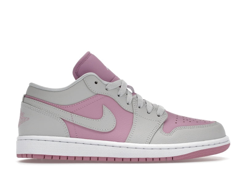 Jordan Women's 1 Low Orchid Neutral Grey Basketball Shoes, from StockX ...