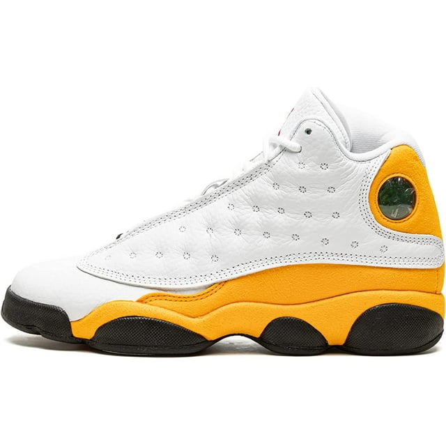 Air Jordan 13 Retro DJ3003-167 Kids White Yellow Basketball Shoes US 4 ...