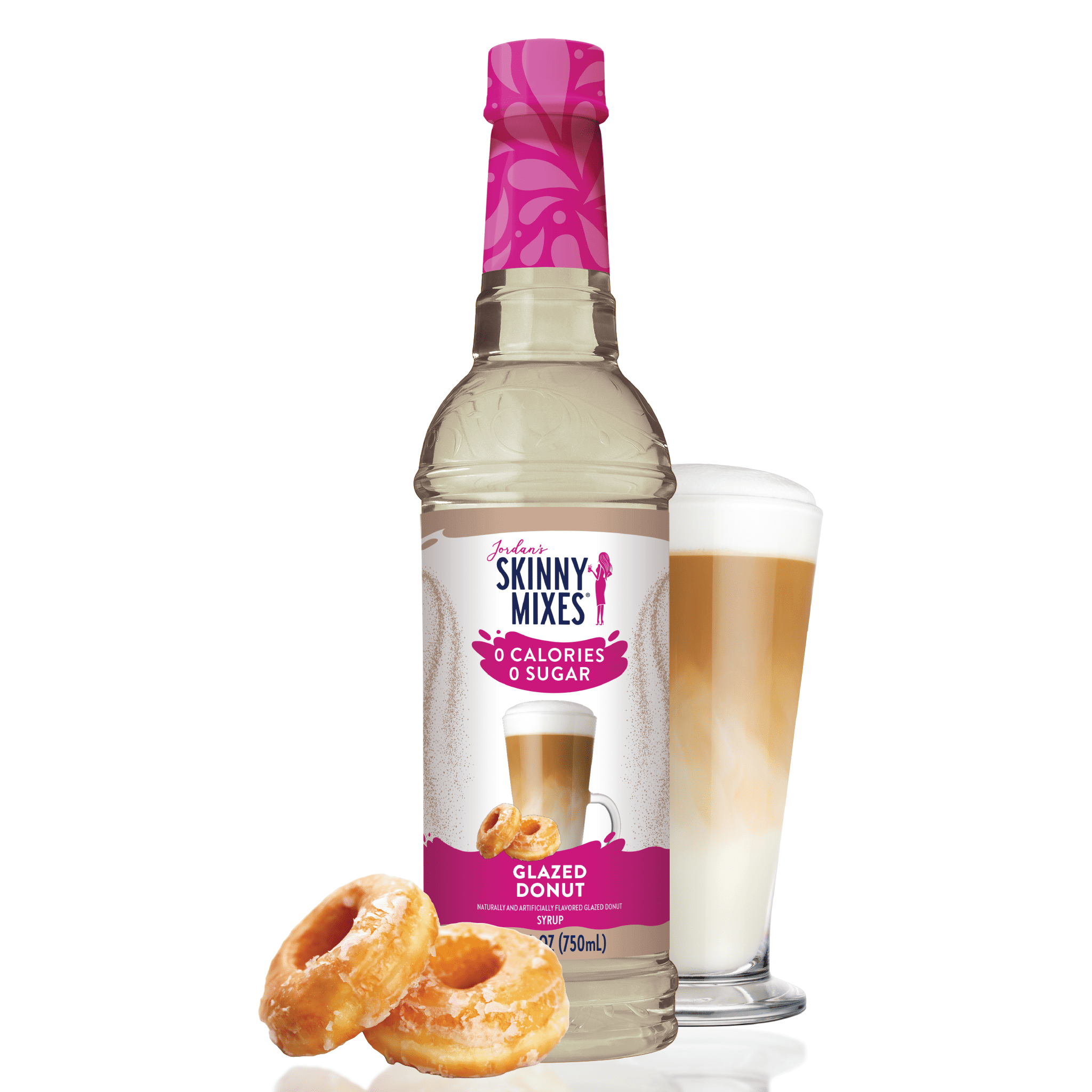 Jordan's Skinny Mixes Sugar Free Glazed Donut Syrup, 25.4 Fl Oz ...