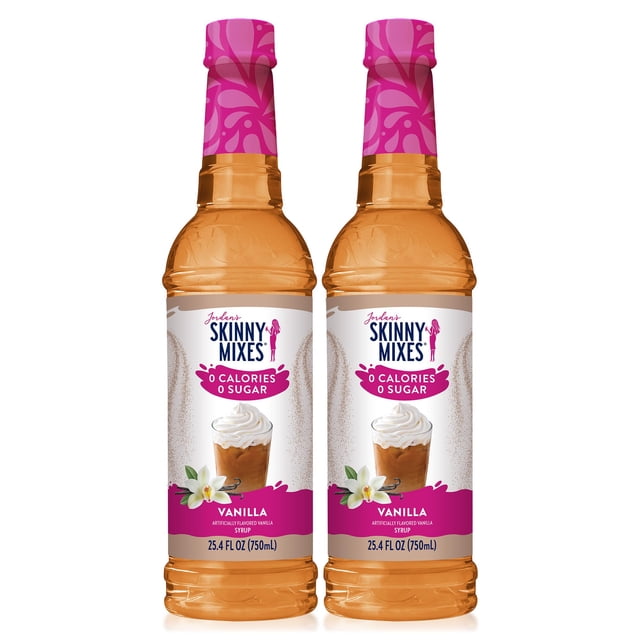 Jordan's Skinny Syrups Sugar Free Coffee TVS1 Syrup, Vanilla Flavor ...
