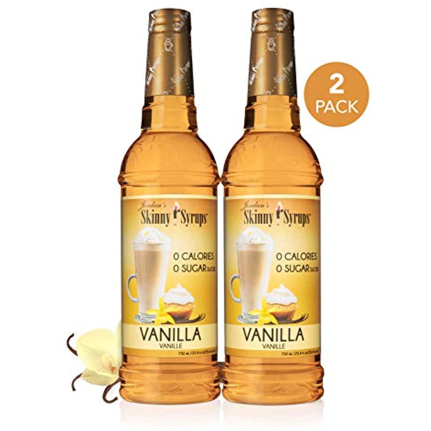 Jordans Skinny Syrups | Sugar Free Vanilla | 0 Cal, 0 Carbs | 750ml ...