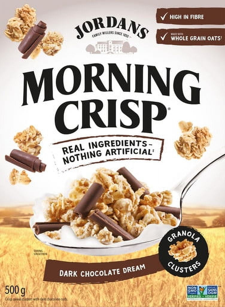 Jordans Morning Crisp Cereal, Dark Chocolate Dream, 500g/17.5 oz. Box ...
