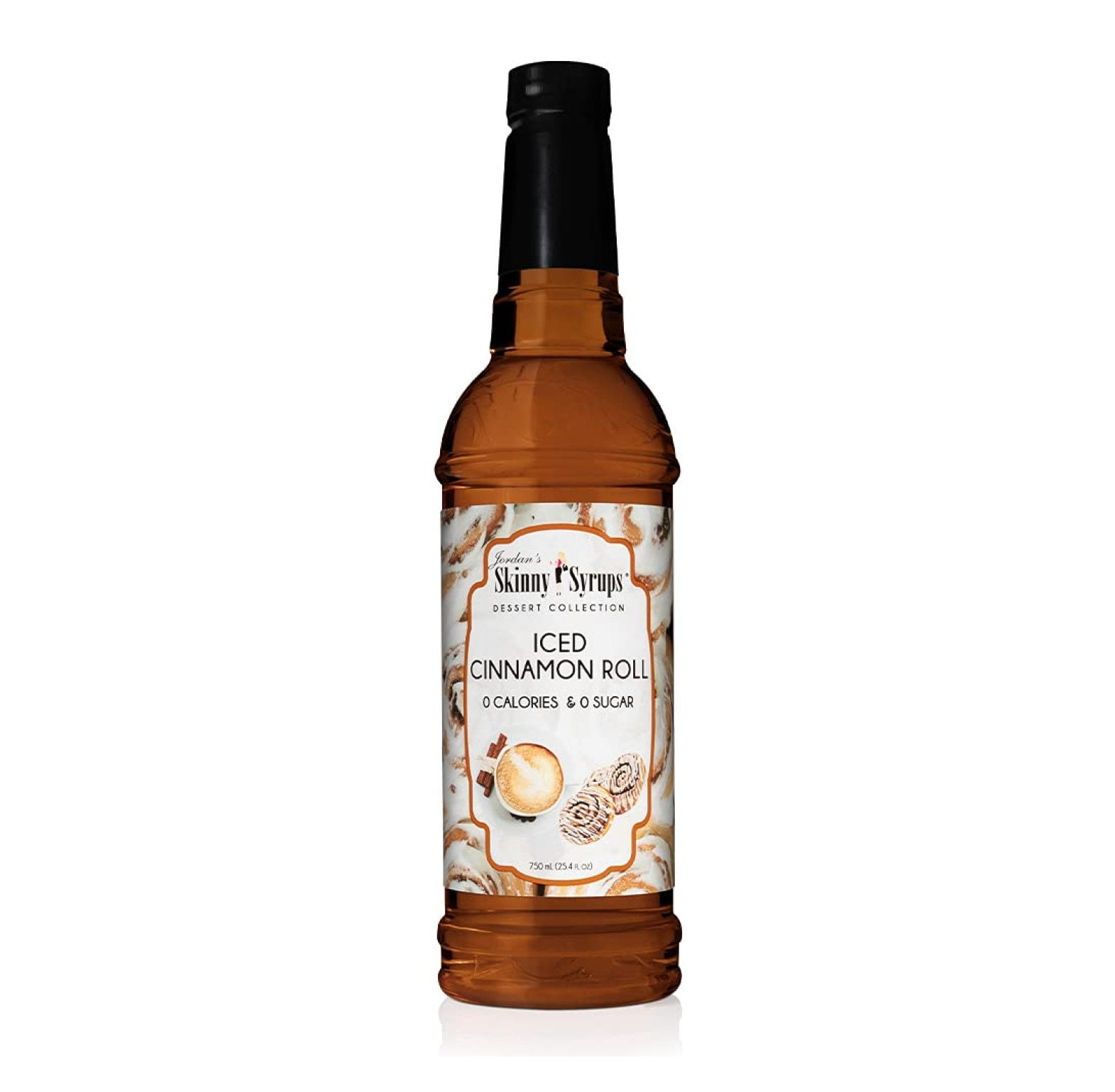 Jordans Skinny Gourmet Syrups Sugar Iced Cinnamon Roll Syrup 25.4 Fluid ...