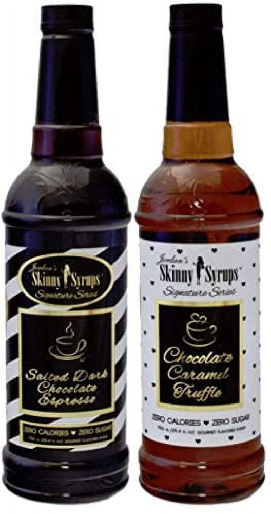 Jordans Skinny Syrups Sugar Free Signature Series 2 Pack - Salted Dark ...