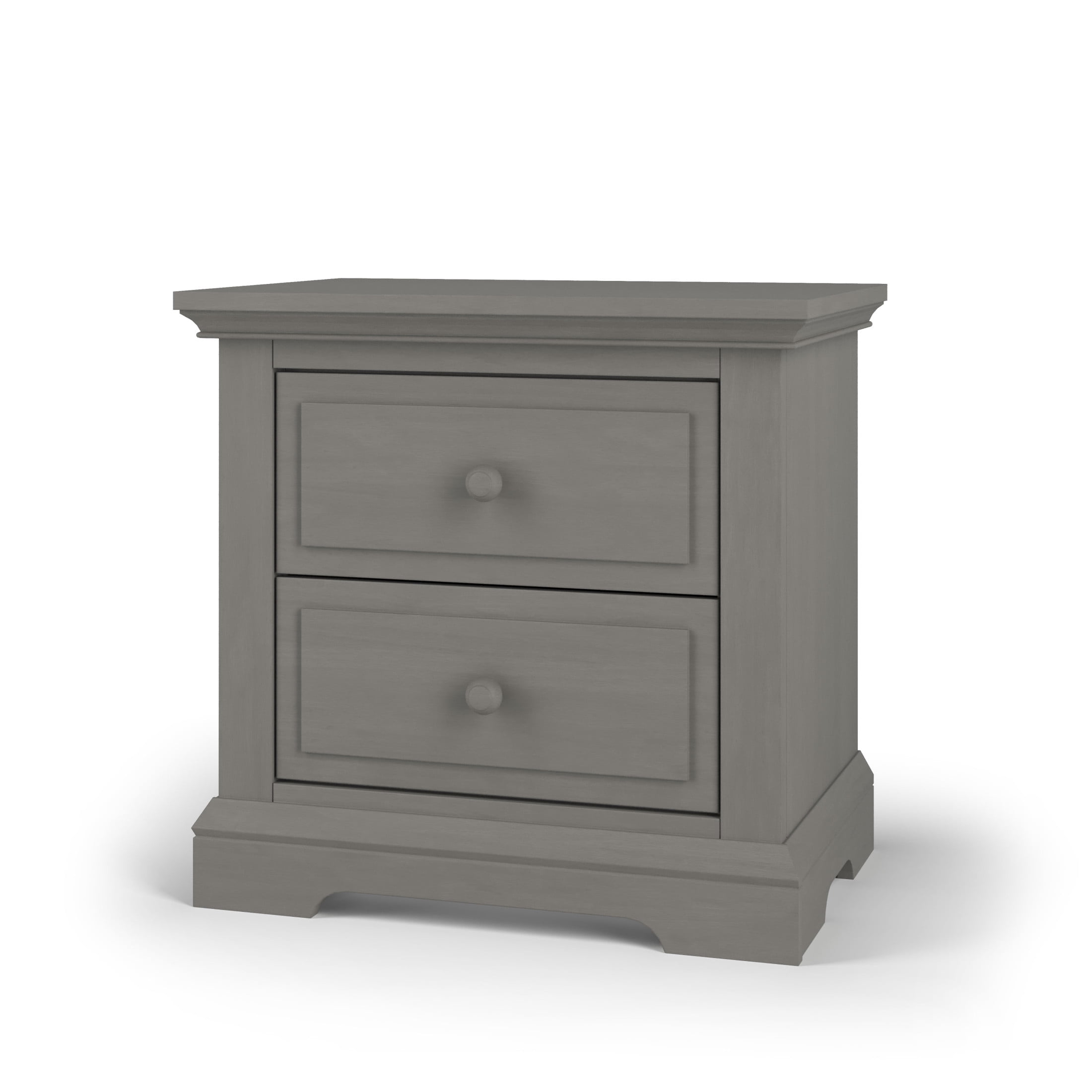 Child Craft Jordyn 2-Drawer Nightstand with Crowned Molding, Pine Wood ...