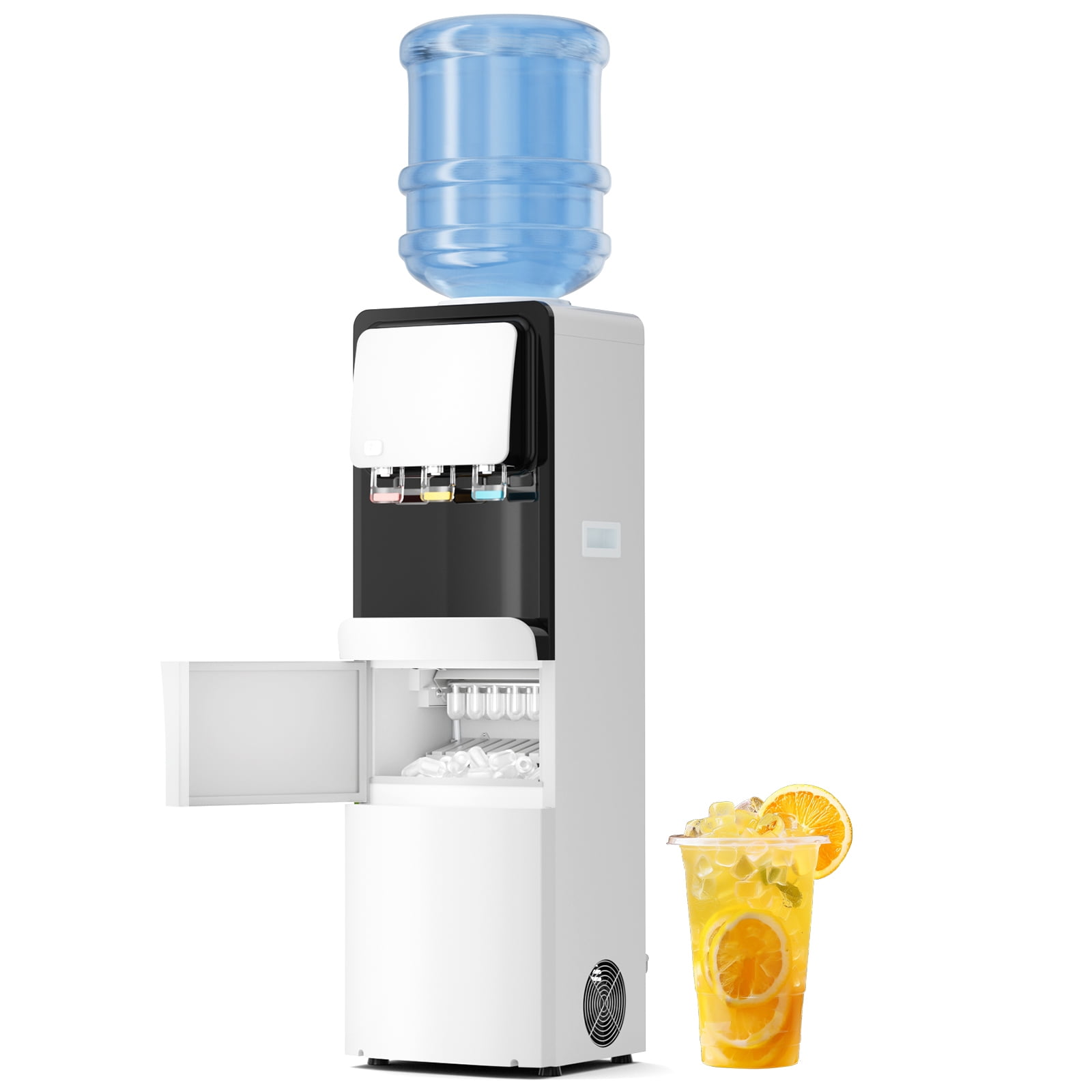 Joreek 3-in-1 Vertical Water Dispenser with Ice Maker, 12 Bullet Ice ...